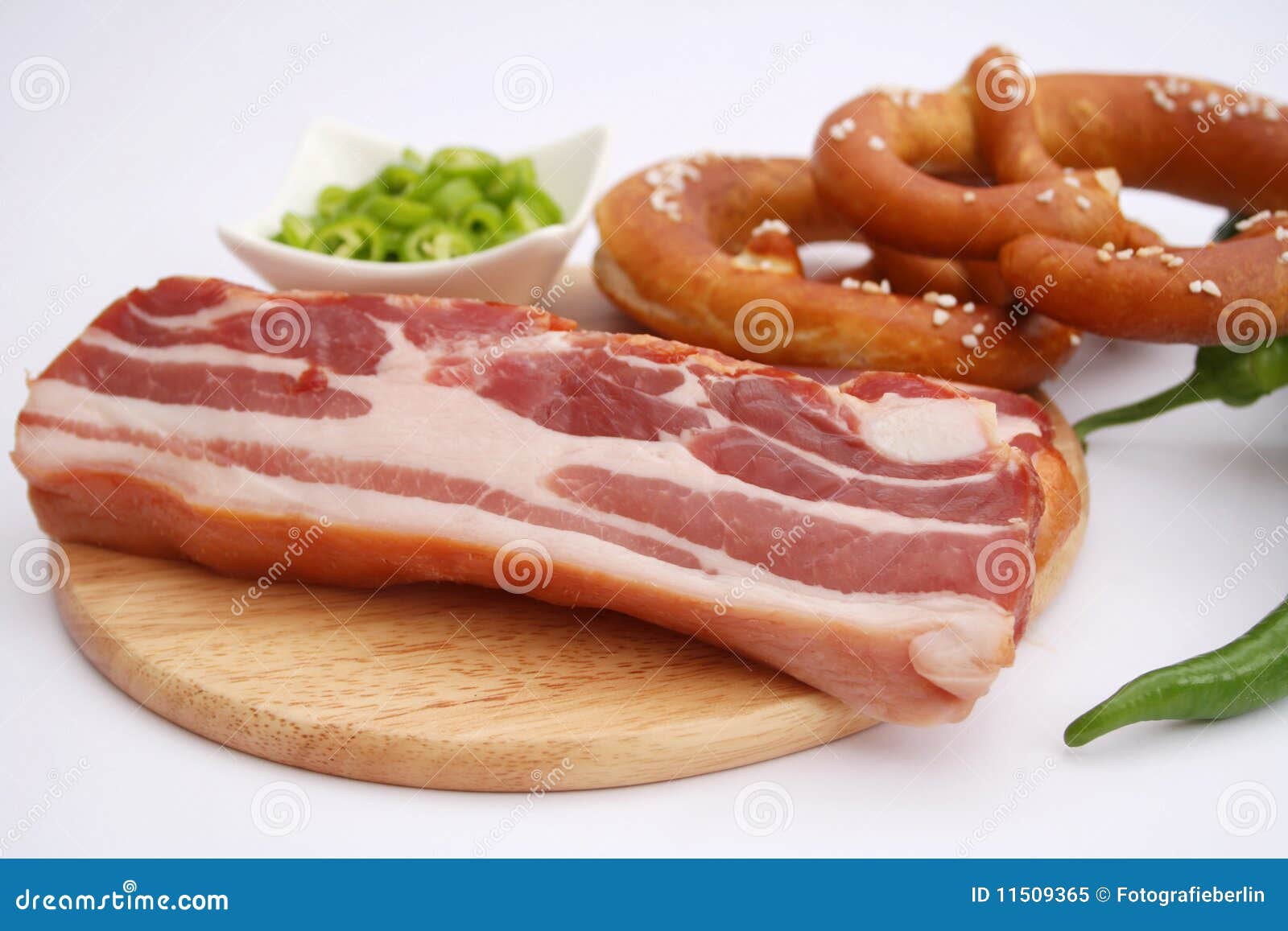 Fresh bacon stock image. Image of snack, buffet, meal - 11509365