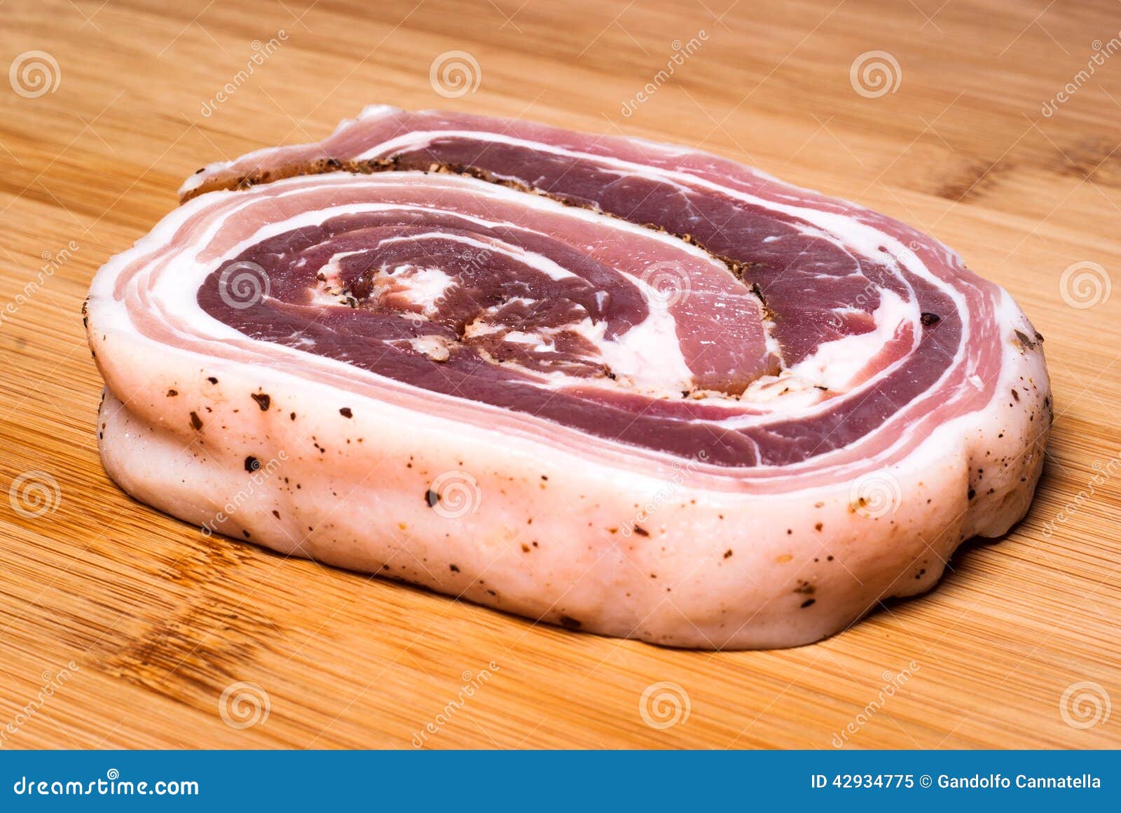 Fresh bacon slice stock image. Image of delicious, piece - 42934775