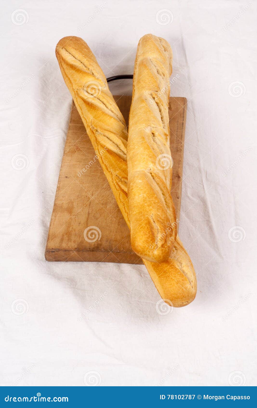 Fresh baguette on display stock image. Image of delicatessen - 78102787
