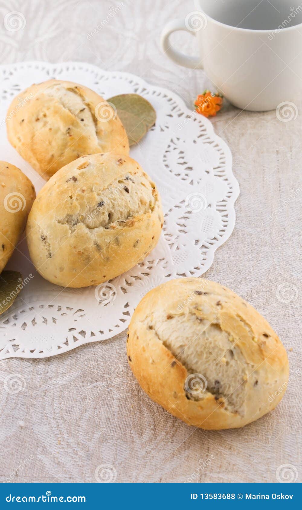 Fresh baked bun rolls stock photo. Image of vitamins - 13583688