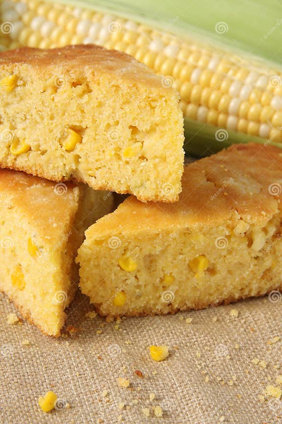 Fresh Baked Corn Bread stock photo. Image of napkin, bread - 9171546
