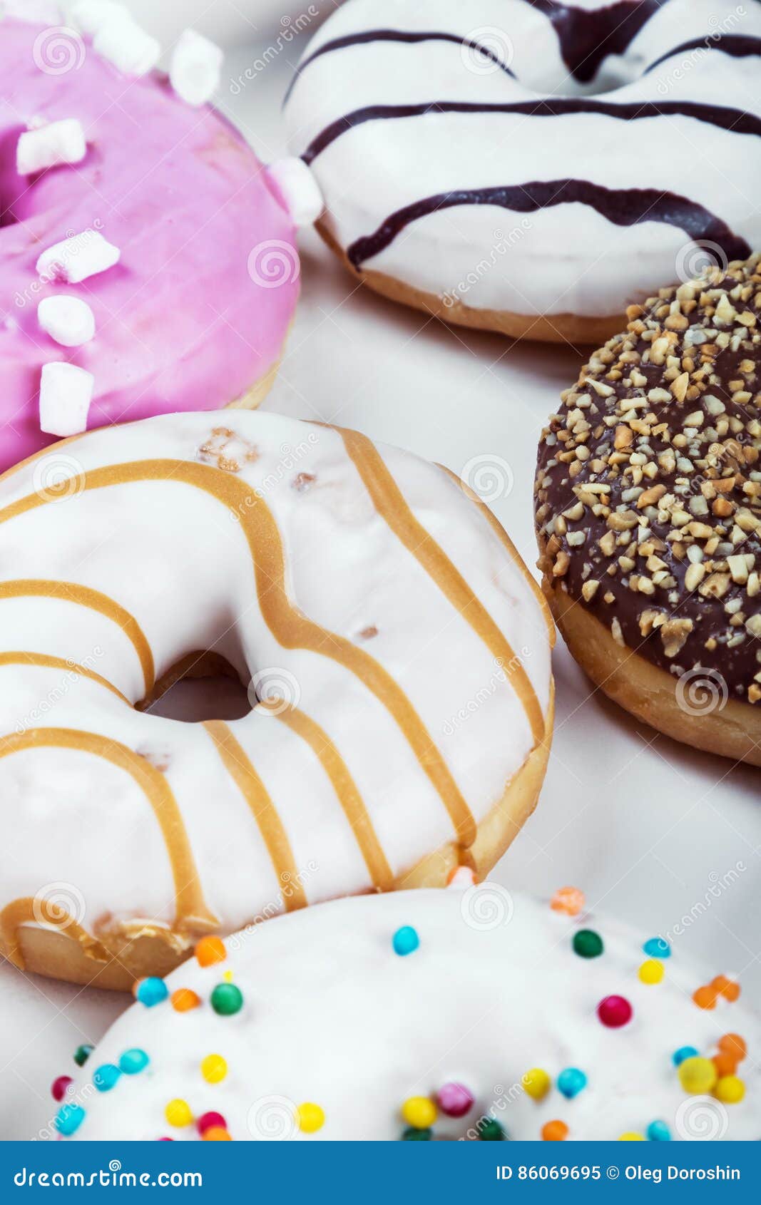 Fresh Baked Glazed Donuts in a Box Stock Image - Image of pastry ...