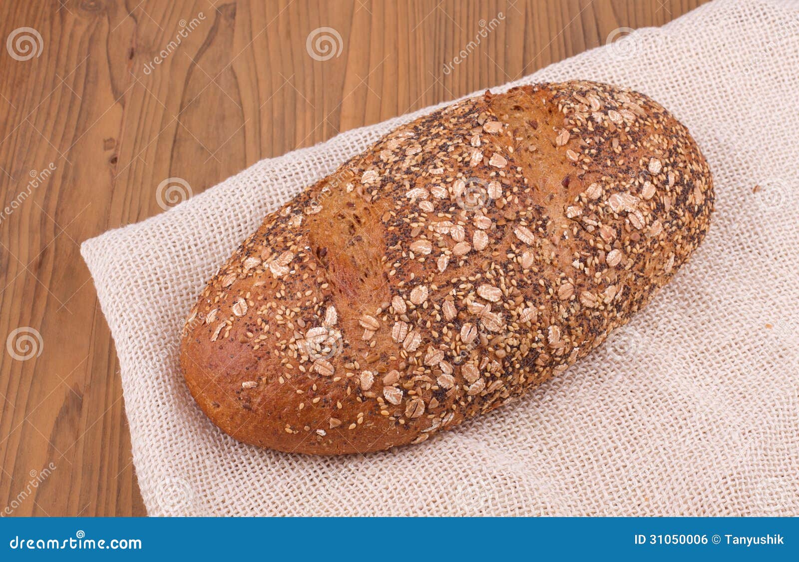 Fresh baked loaf of bread stock photo. Image of brown - 31050006