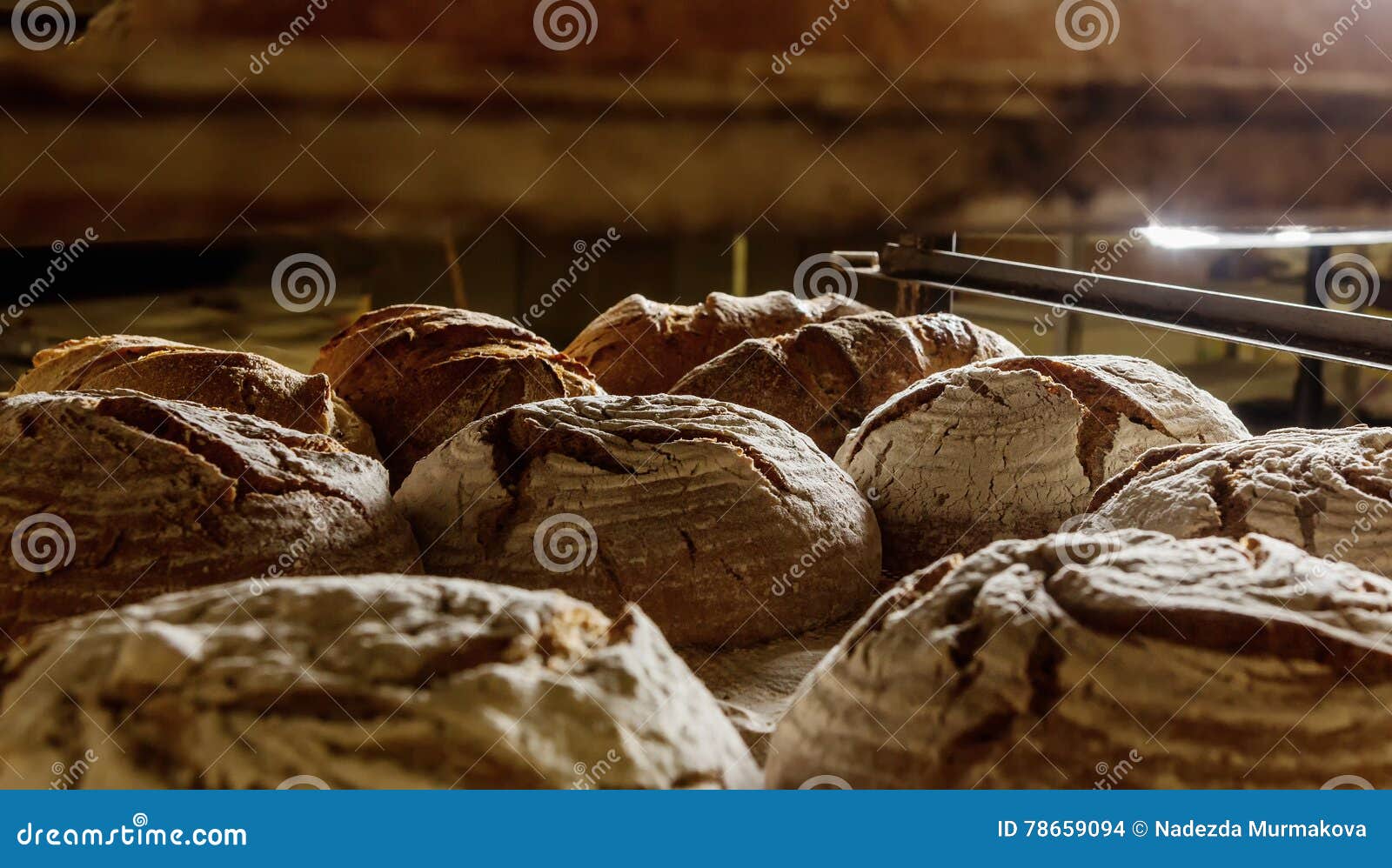 Bread. Bakery. Bakery Plant. Production Of Bread. Fresh White Bread ...