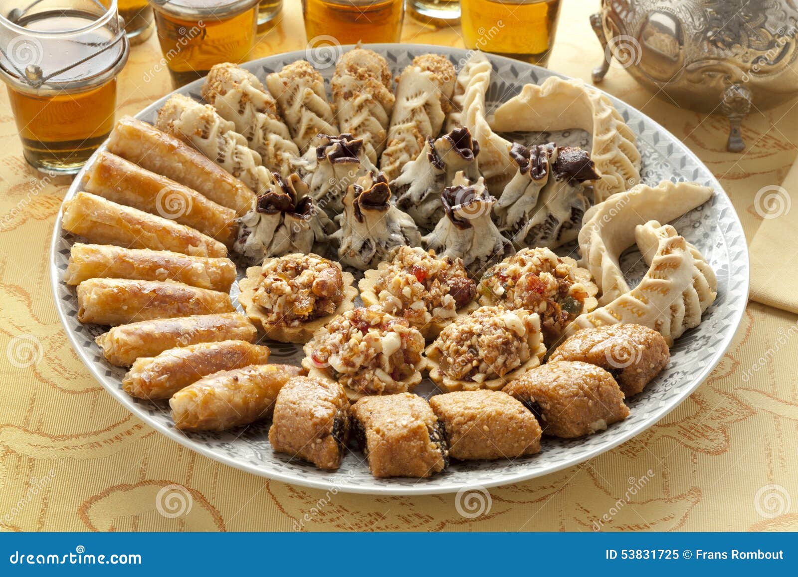 Fresh Baked Moroccan Cookies Stock Image - Image of pastry, tradition ...