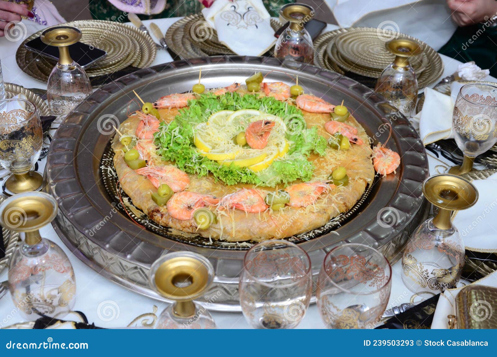 Fresh Baked Moroccan Fish Pastilla Stock Image - Image of dish, savory ...