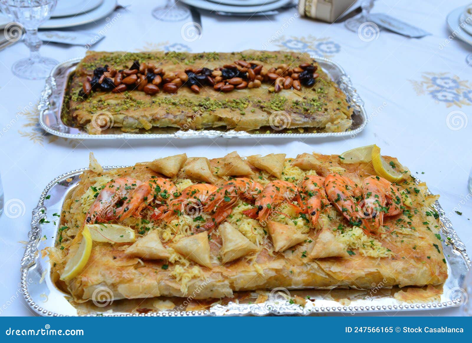 Fresh Baked Moroccan Fish Pastilla. Stock Image - Image of oven, dough ...