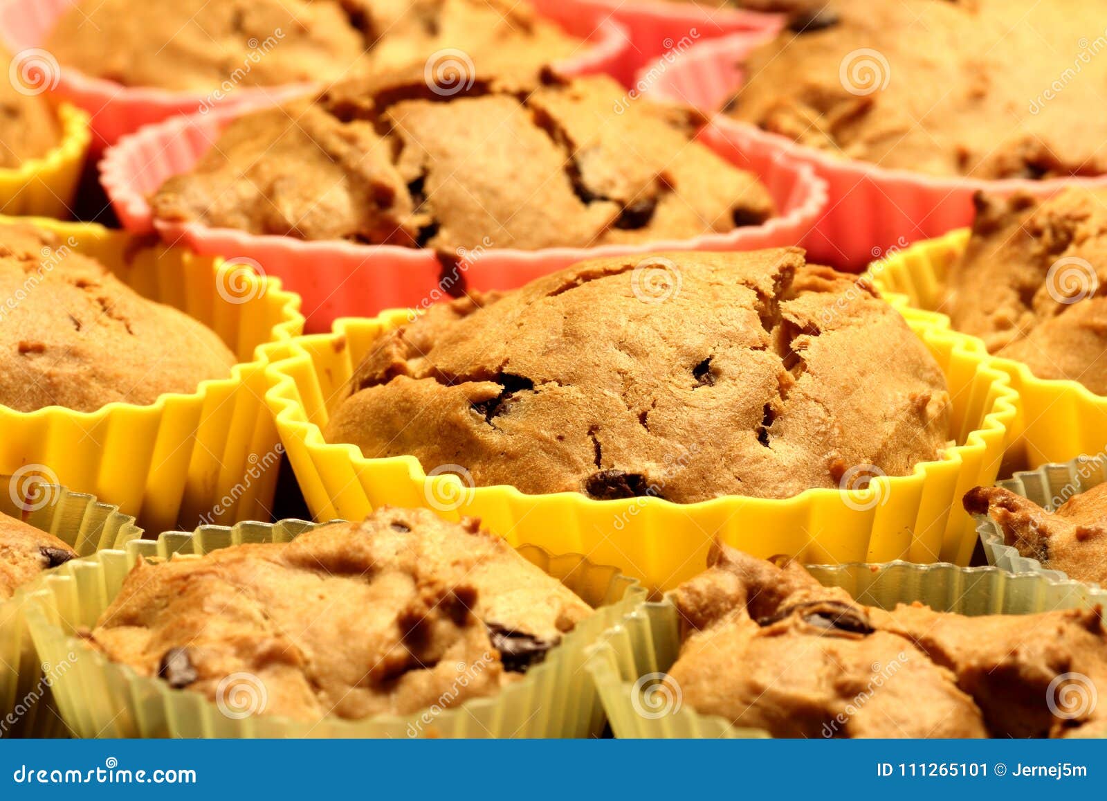 Fresh baked muffins stock image. Image of homemade, dark - 111265101