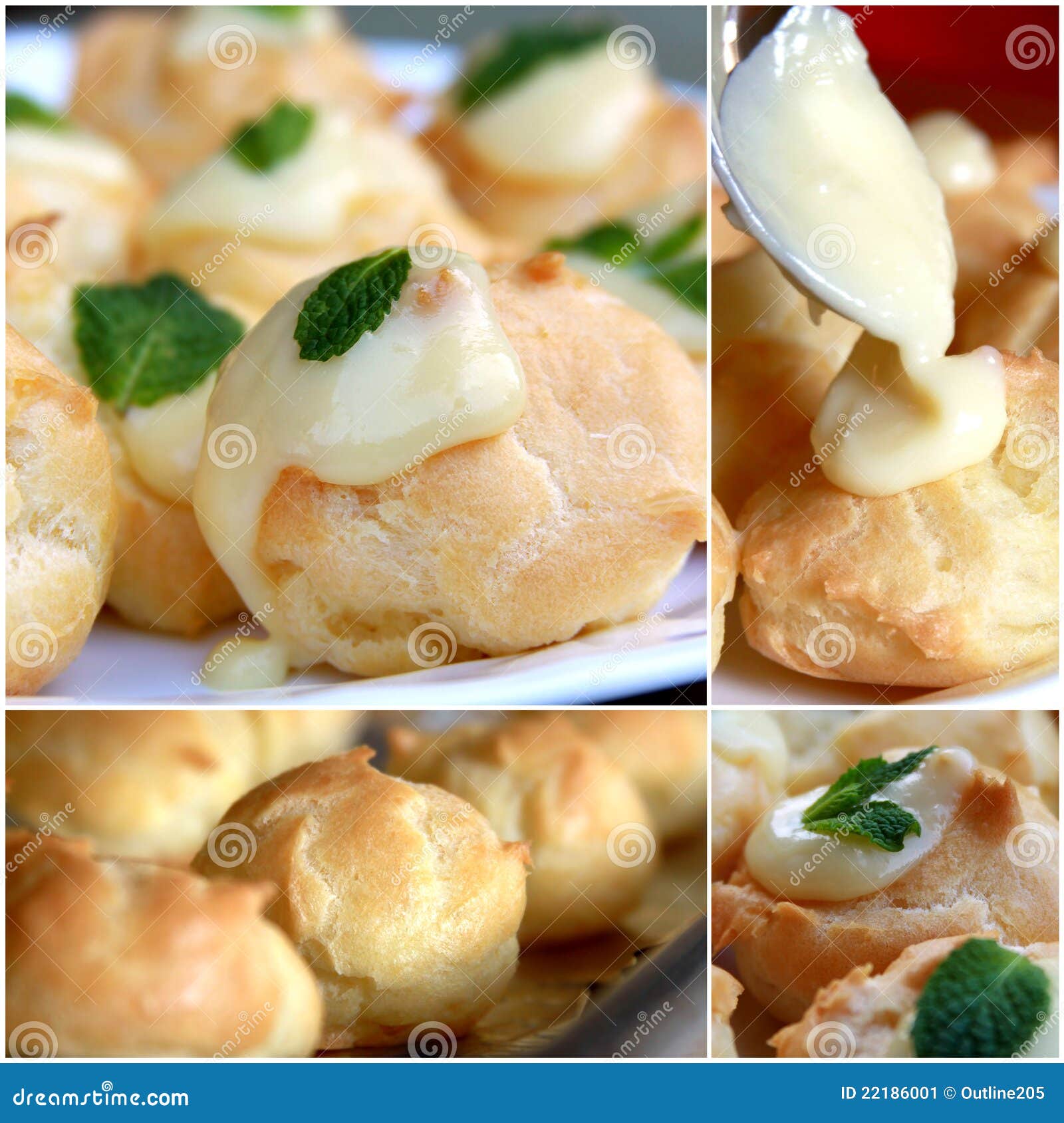 Fresh baked pastry collage stock image. Image of cookie - 22186001