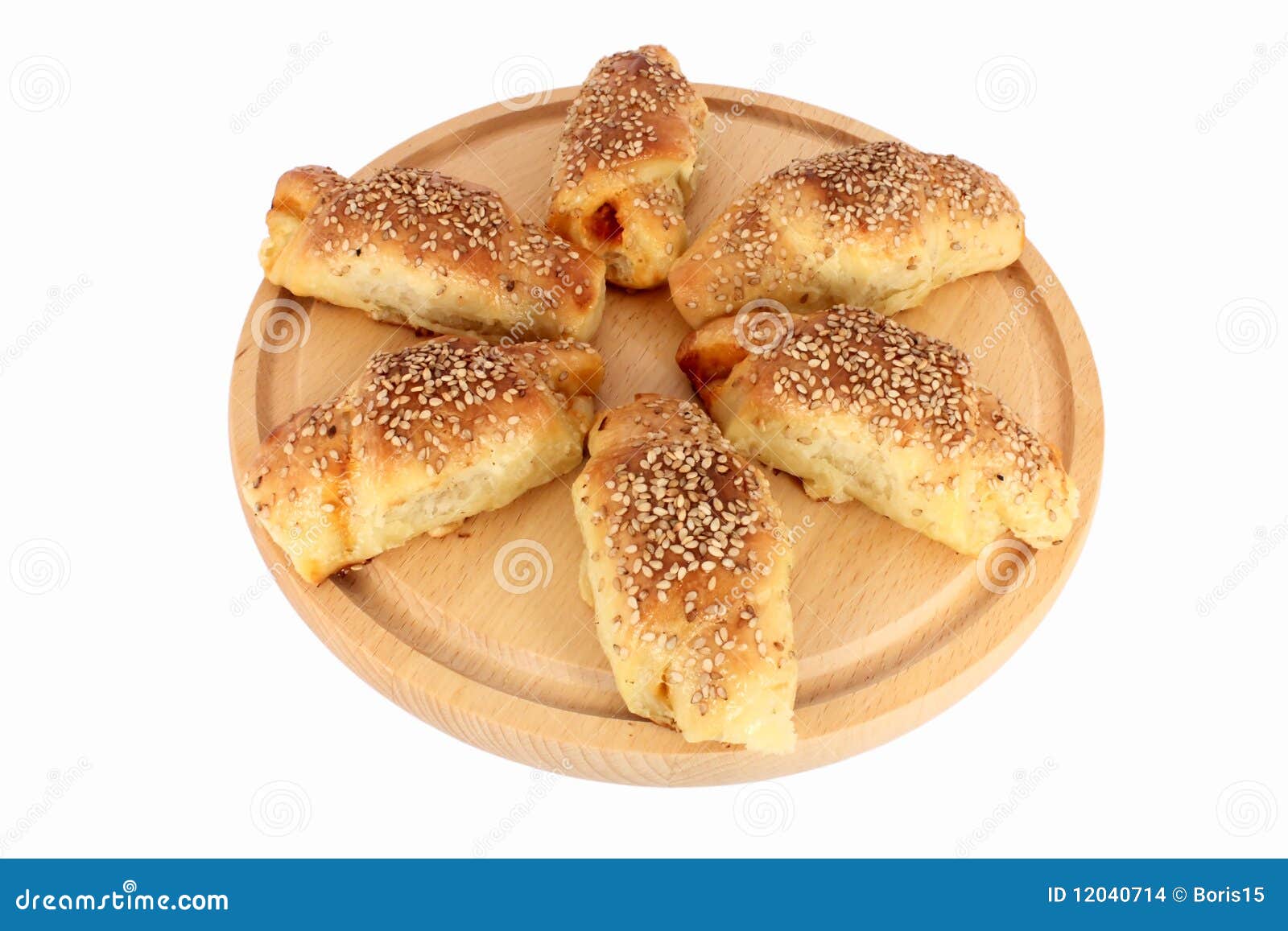 Fresh Baked Pastry with Sesame Seeds Stock Photo - Image of gourmet ...