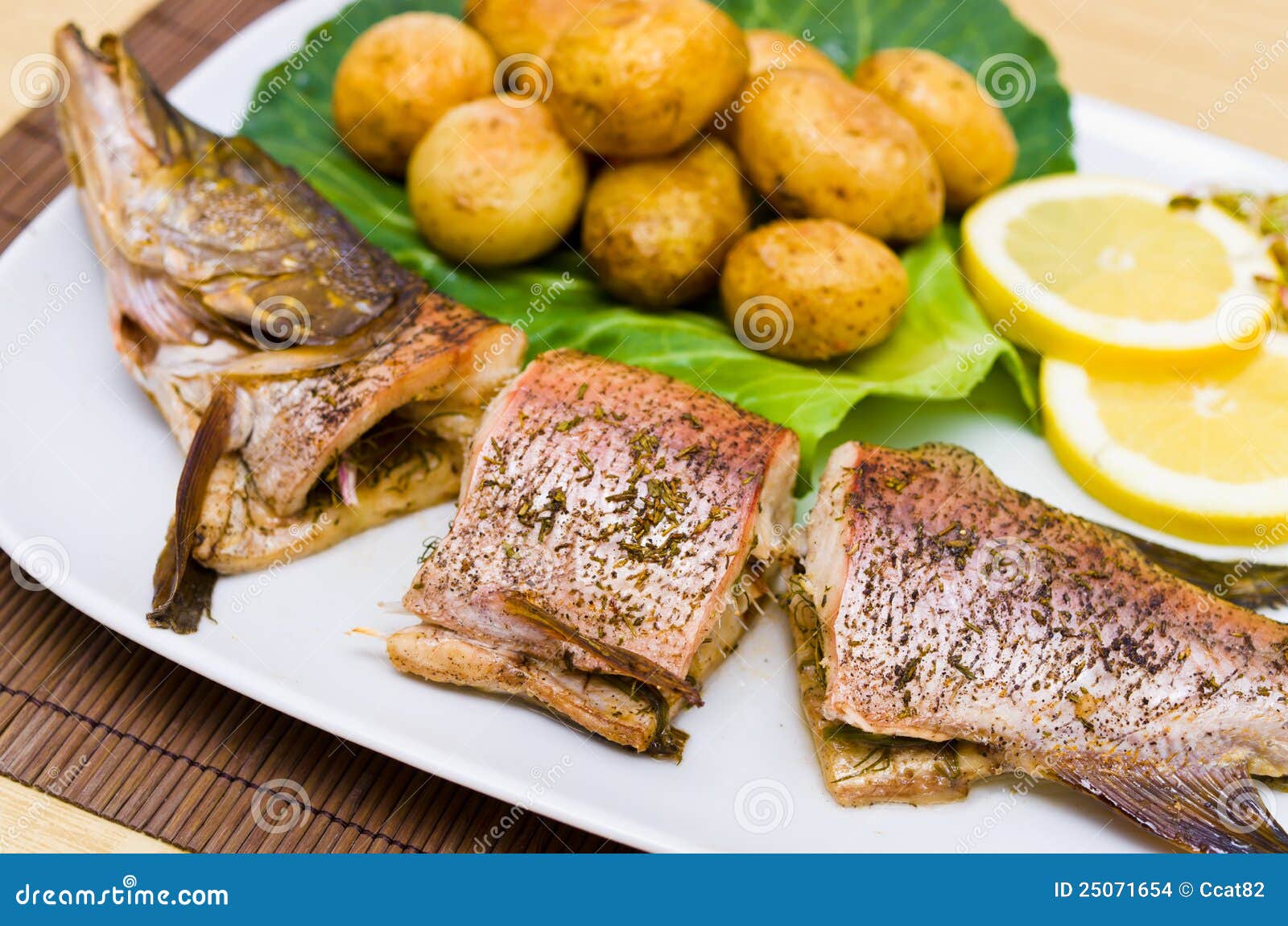 Fresh baked pike stock photo. Image of fried, cooking - 25071654