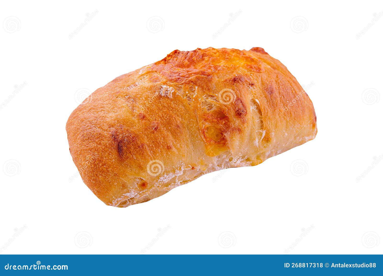 Fresh Baked White Wheat Bread Bun Stock Photo - Image of golden, fresh ...