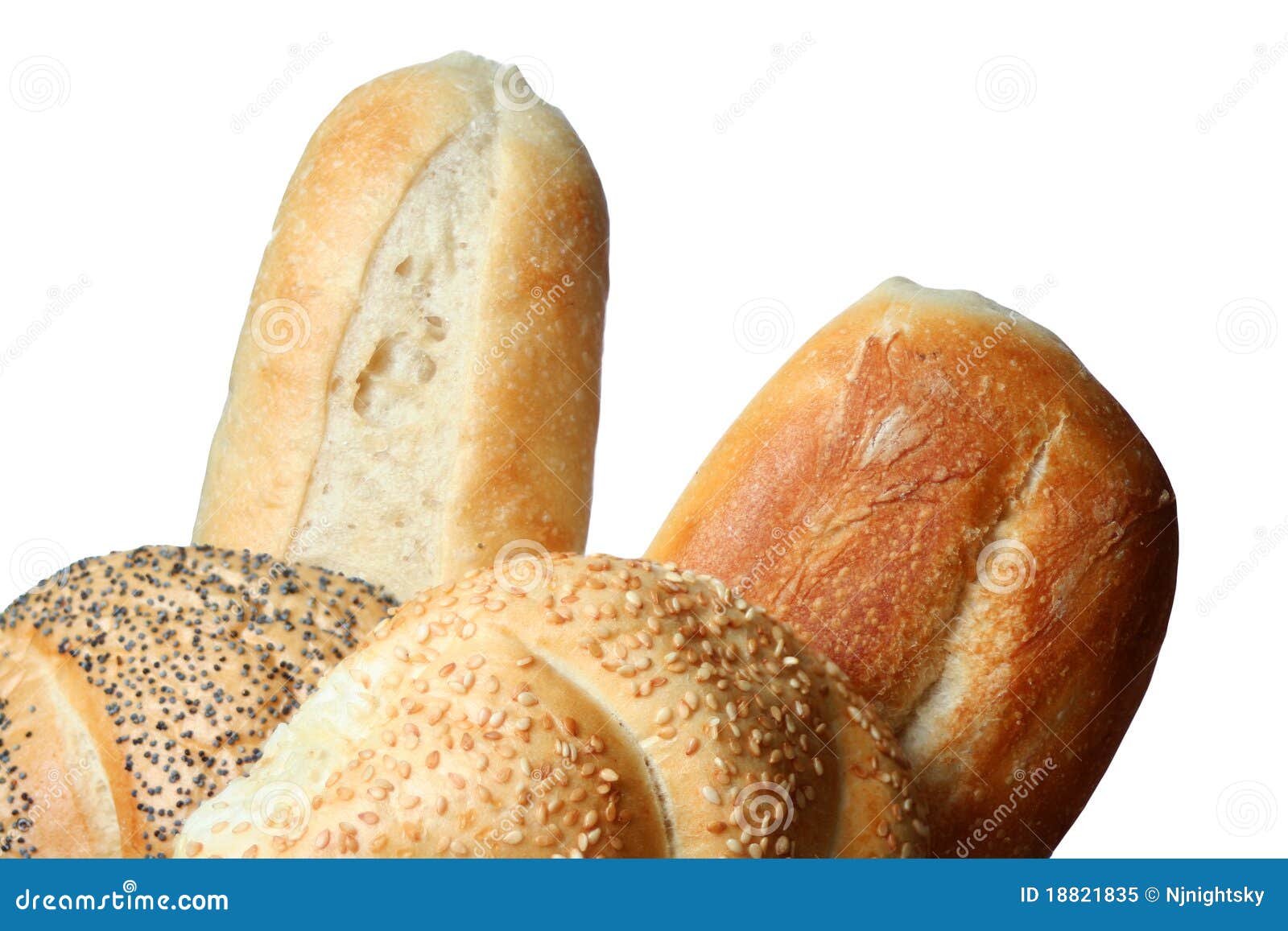 Fresh bakery rolls stock image. Image of fresh, seed - 18821835