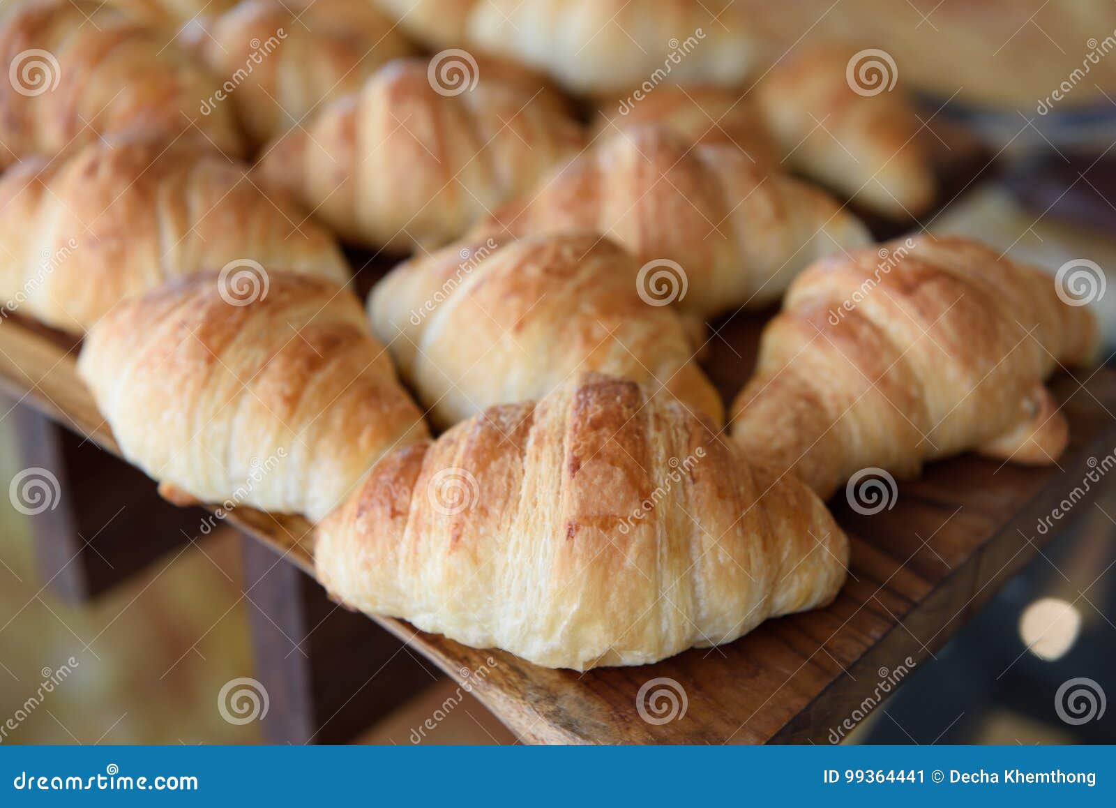 Croissant in line buffet stock image. Image of croissants - 99364441