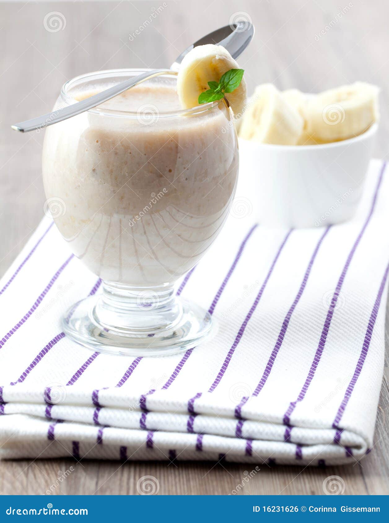 Fresh banana shake stock photo. Image of beverage, mixed - 16231626