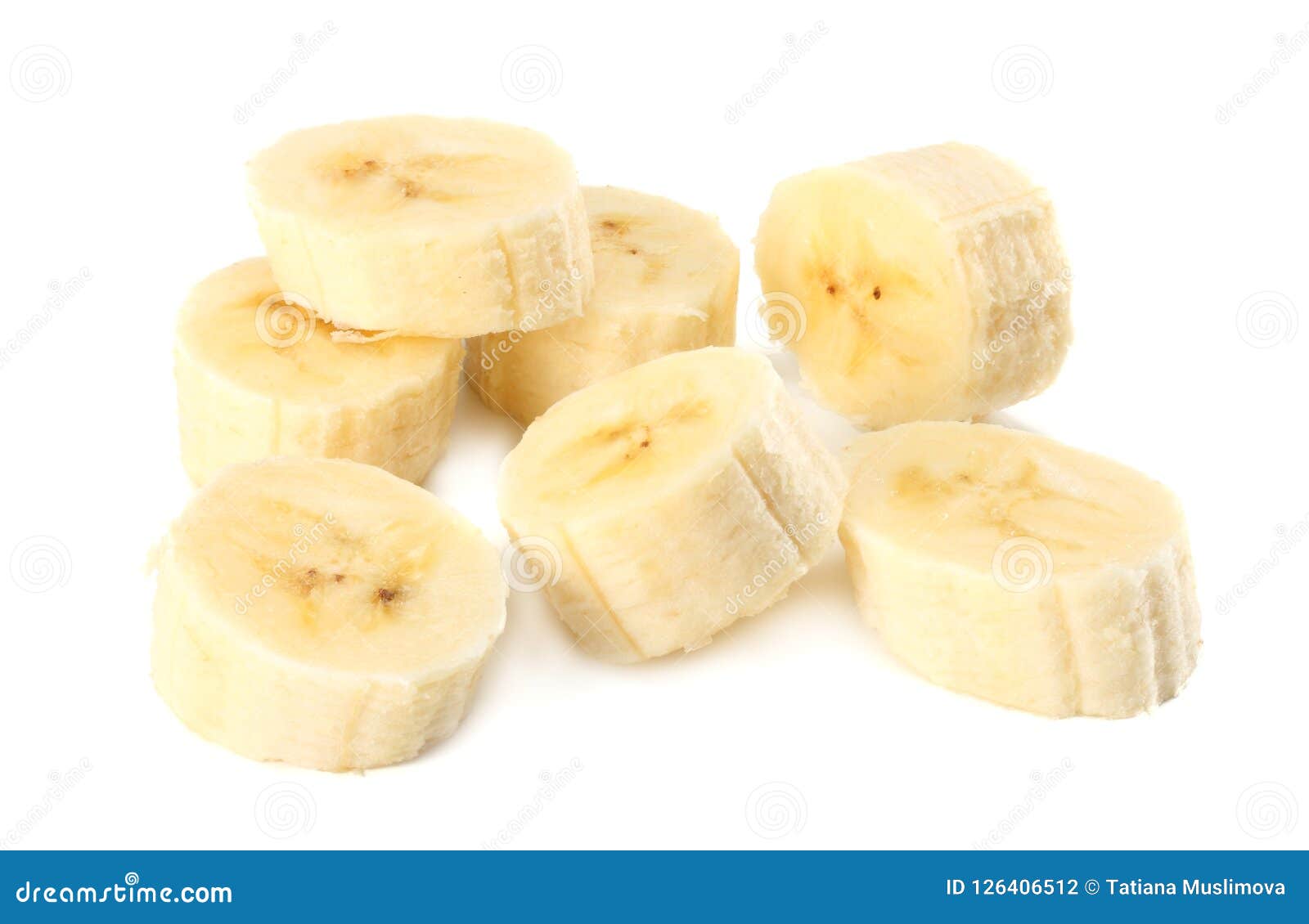 Fresh Banana Slices Isolated on White Background Stock Photo - Image of ... Fresh Banana Slices Isolated on White Background Stock Photo - Image of ...