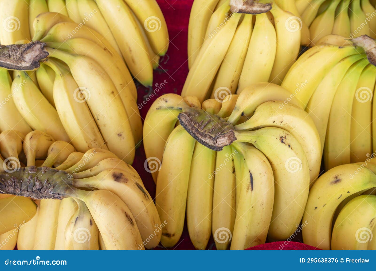 Fresh Bananas on Sale at Horizontal Composition Stock Photo - Image of ...