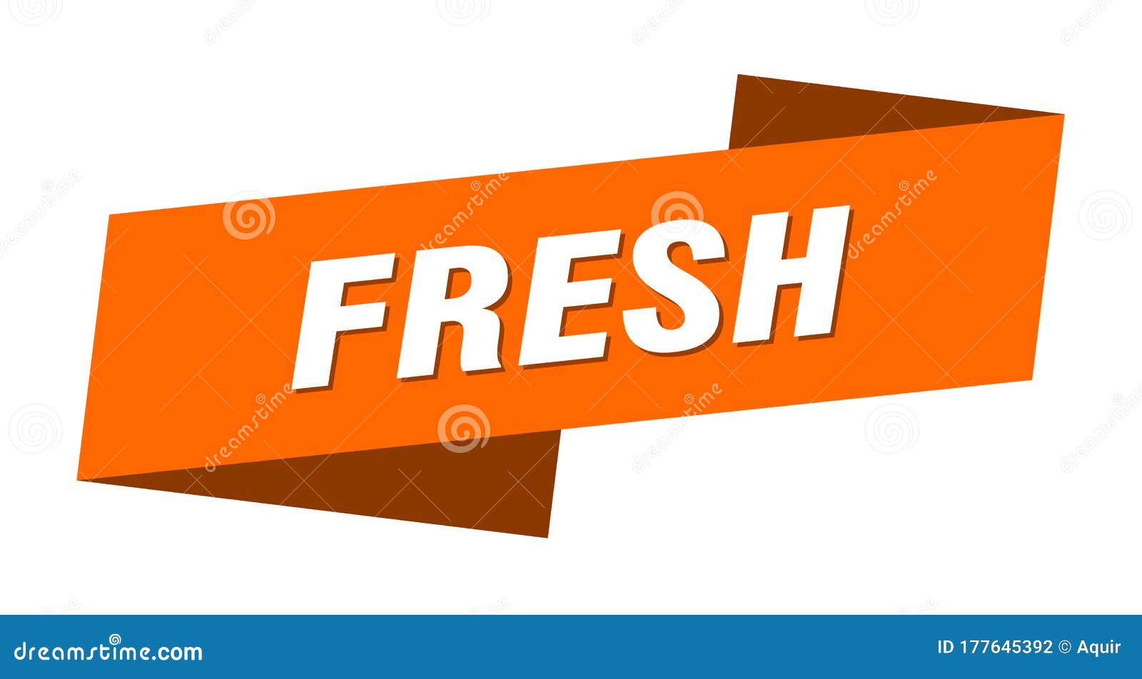Fresh Banner Template. Fresh Ribbon Label Stock Vector - Illustration ...