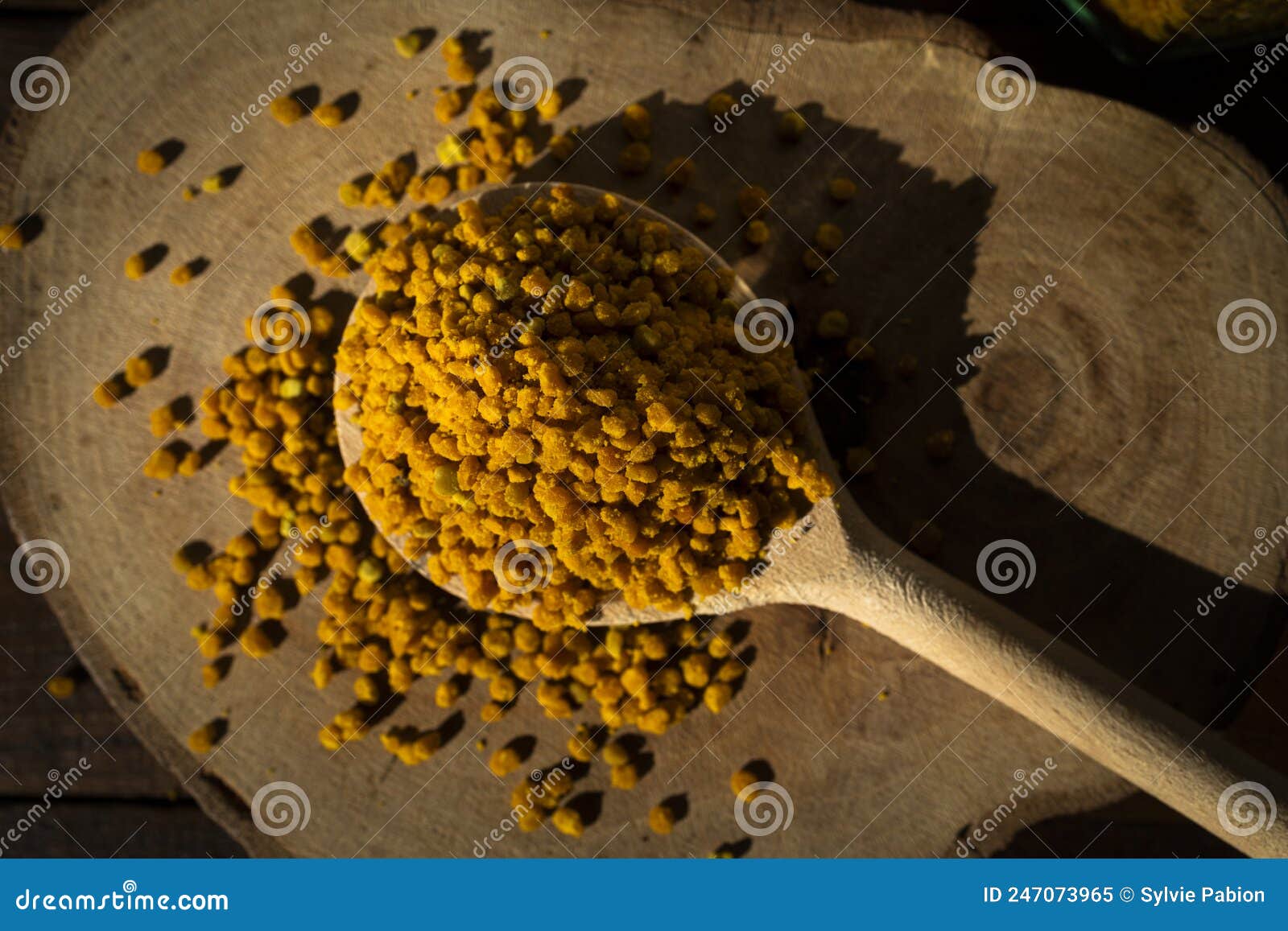 Fresh Bee Pollen, a Source of Vegetarian Protein. Stock Image - Image ...
