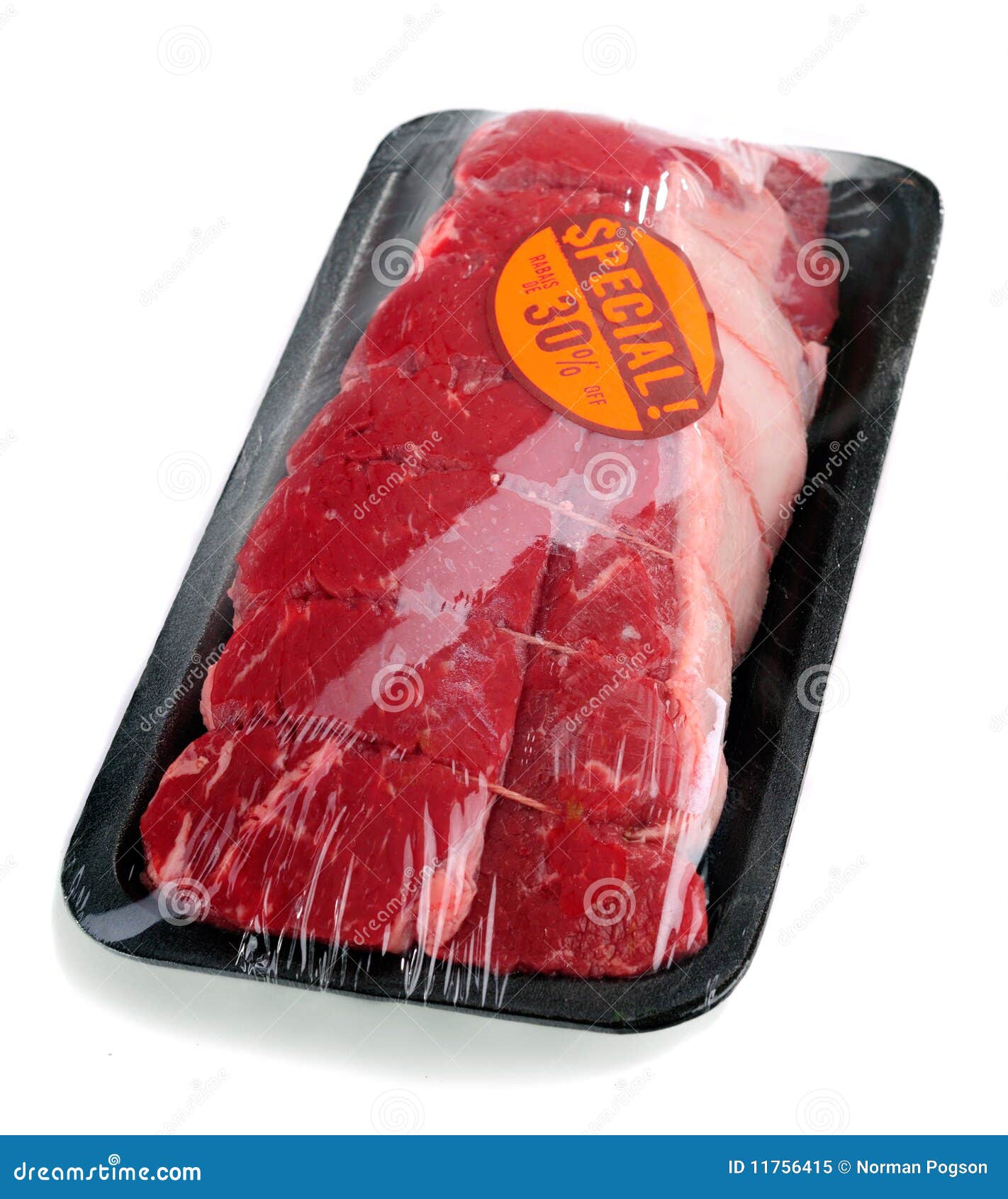 Fresh Beef stock image. Image of supermarket, wrap, meat - 11756415