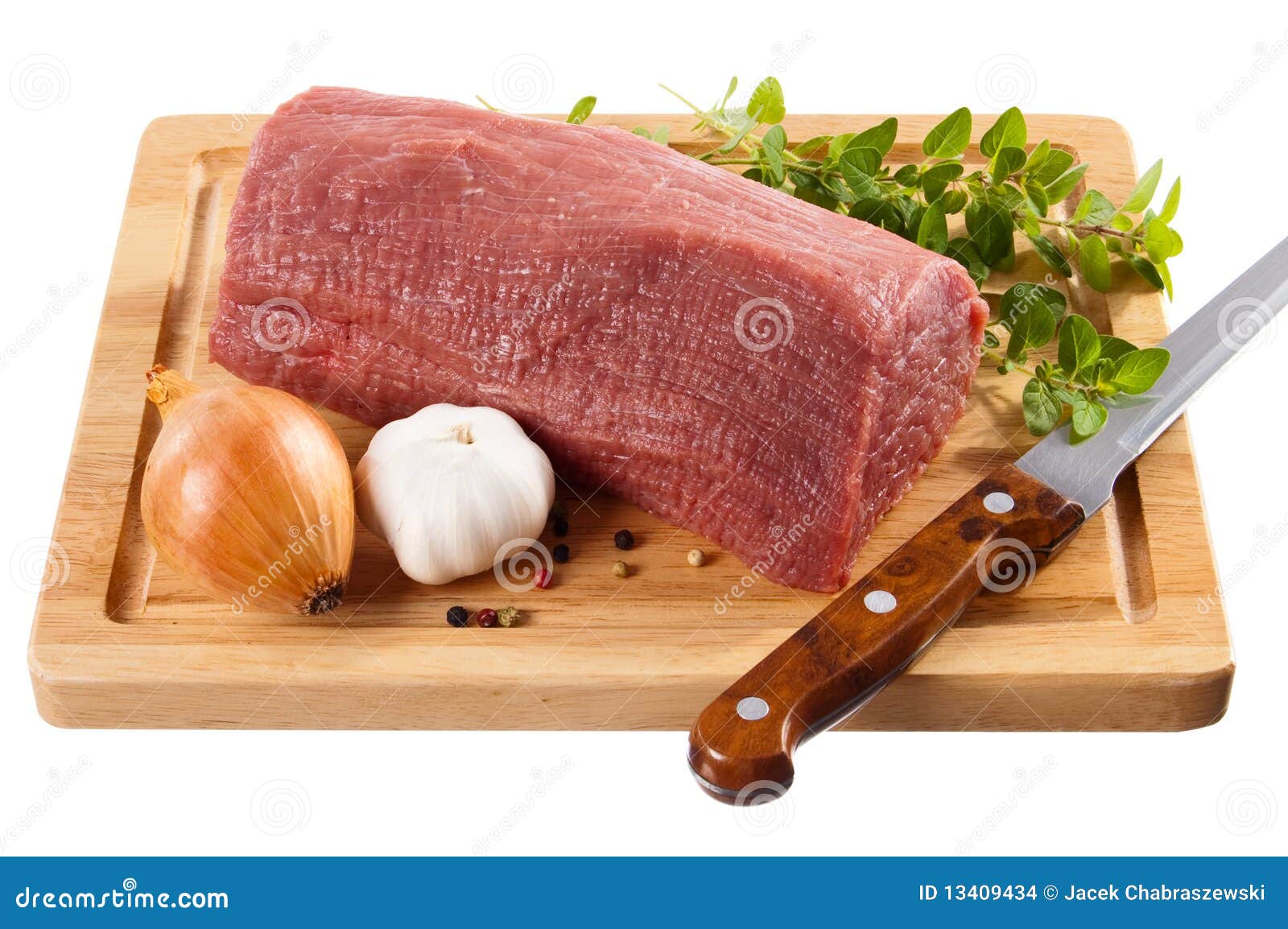 Fresh beef stock photo. Image of isolated, edible, chop - 13409434