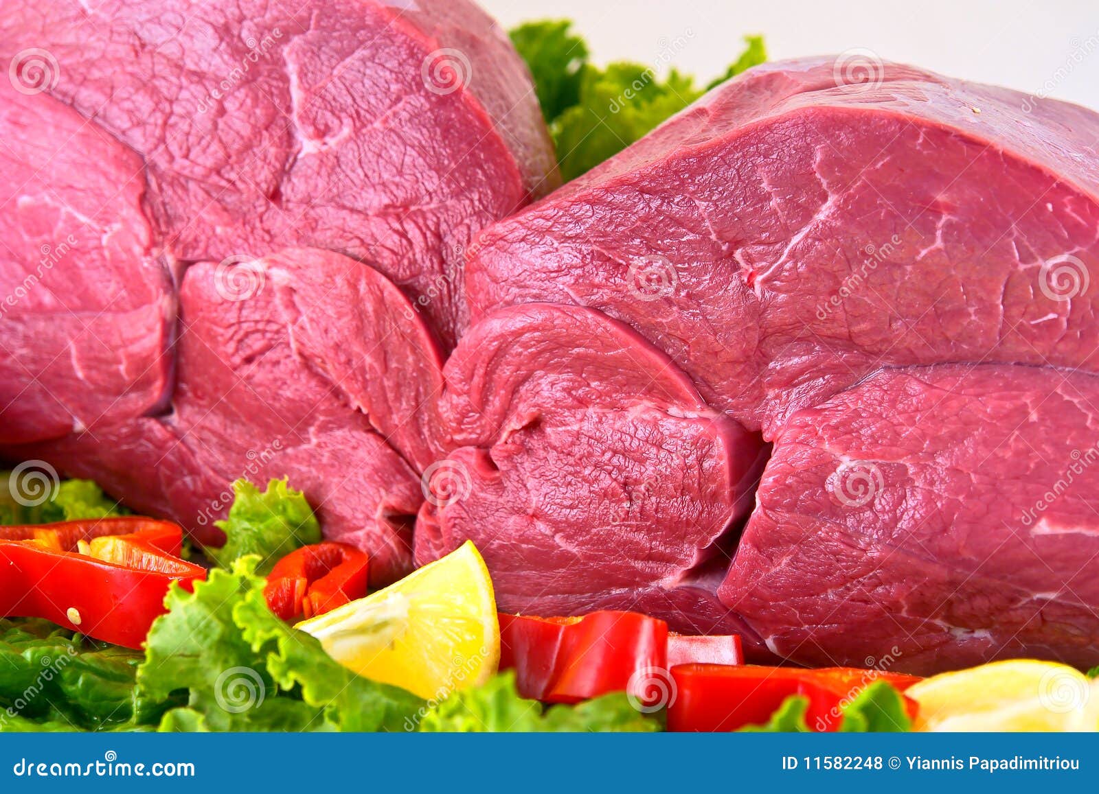 Fresh Beef on Board Ready To Cook Isolated on Whit Stock Photo - Image ...