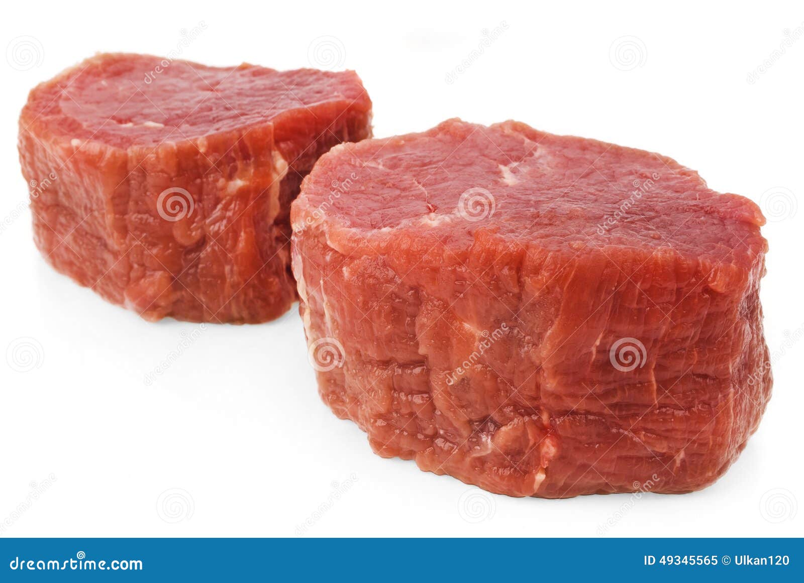 Fresh Beef Isolated on White Stock Image - Image of juicy, chop: 49345565