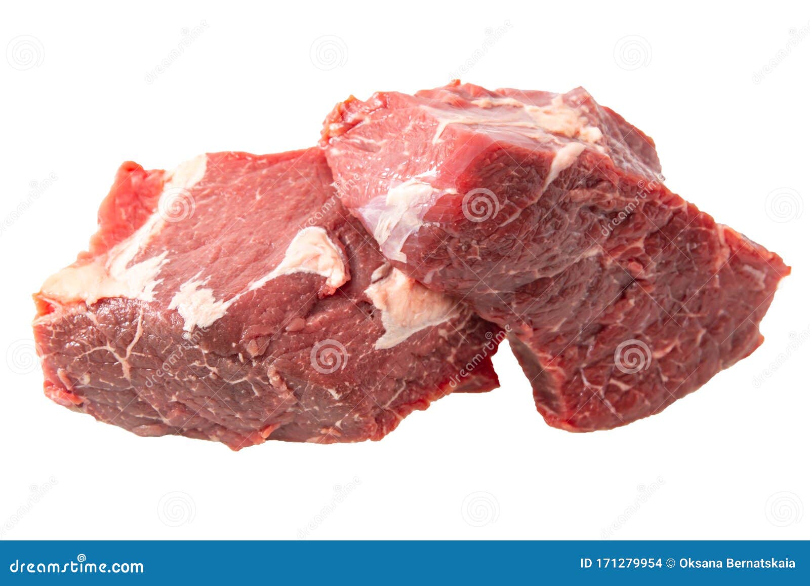 Fresh Beef Pulp Against White Background Stock Photo - Image of white ...