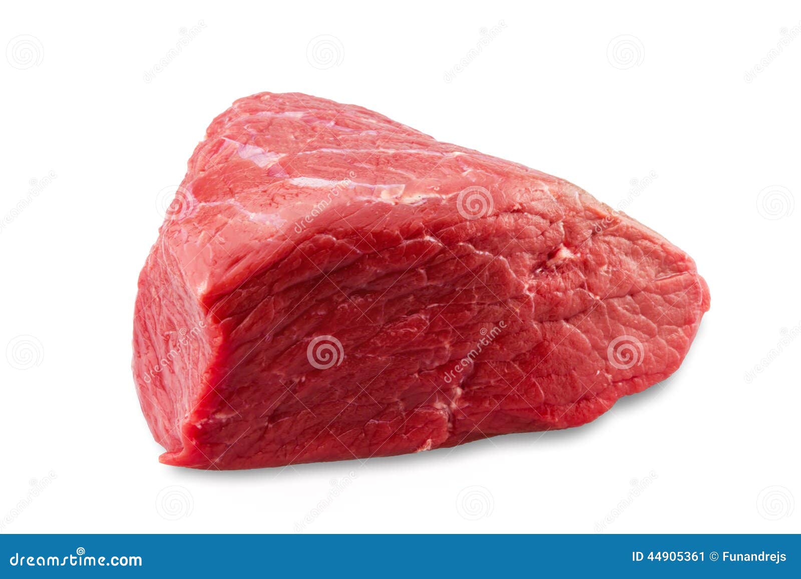 Fresh Beef Slab Isolated on White Background Stock Image - Image of ...