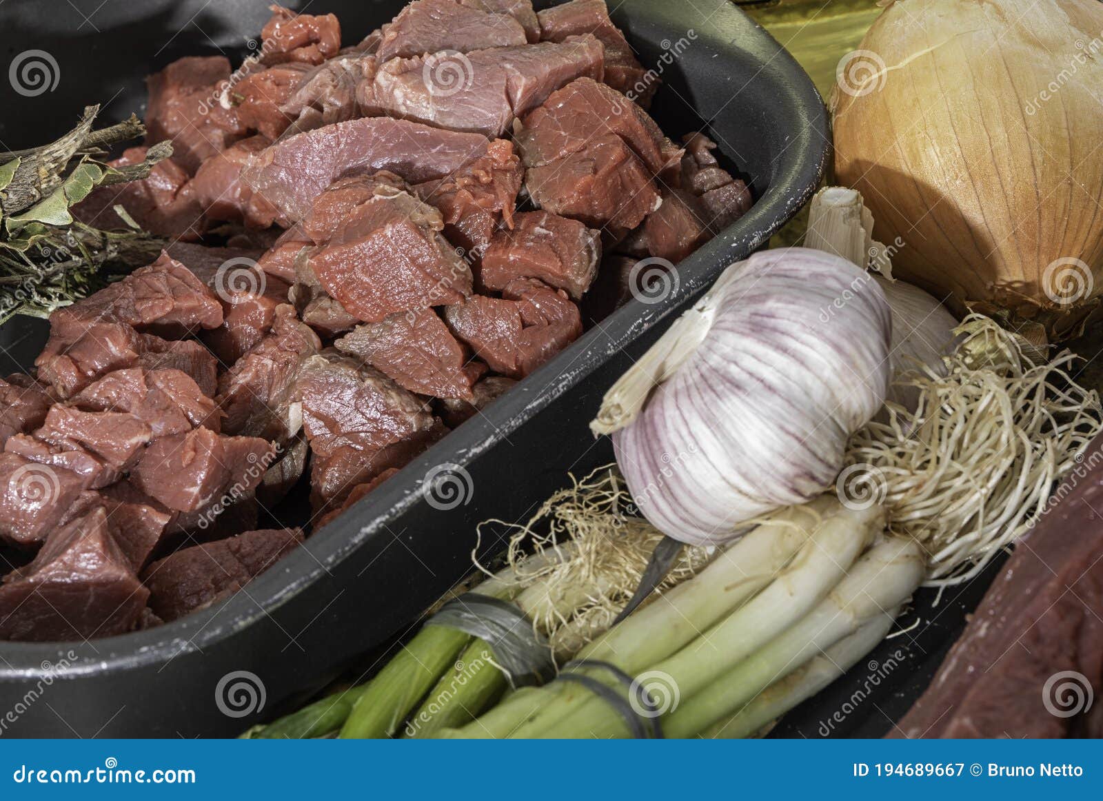 Fresh Beef Tenderloin in Pieces in the Bowl Stock Image - Image of ...
