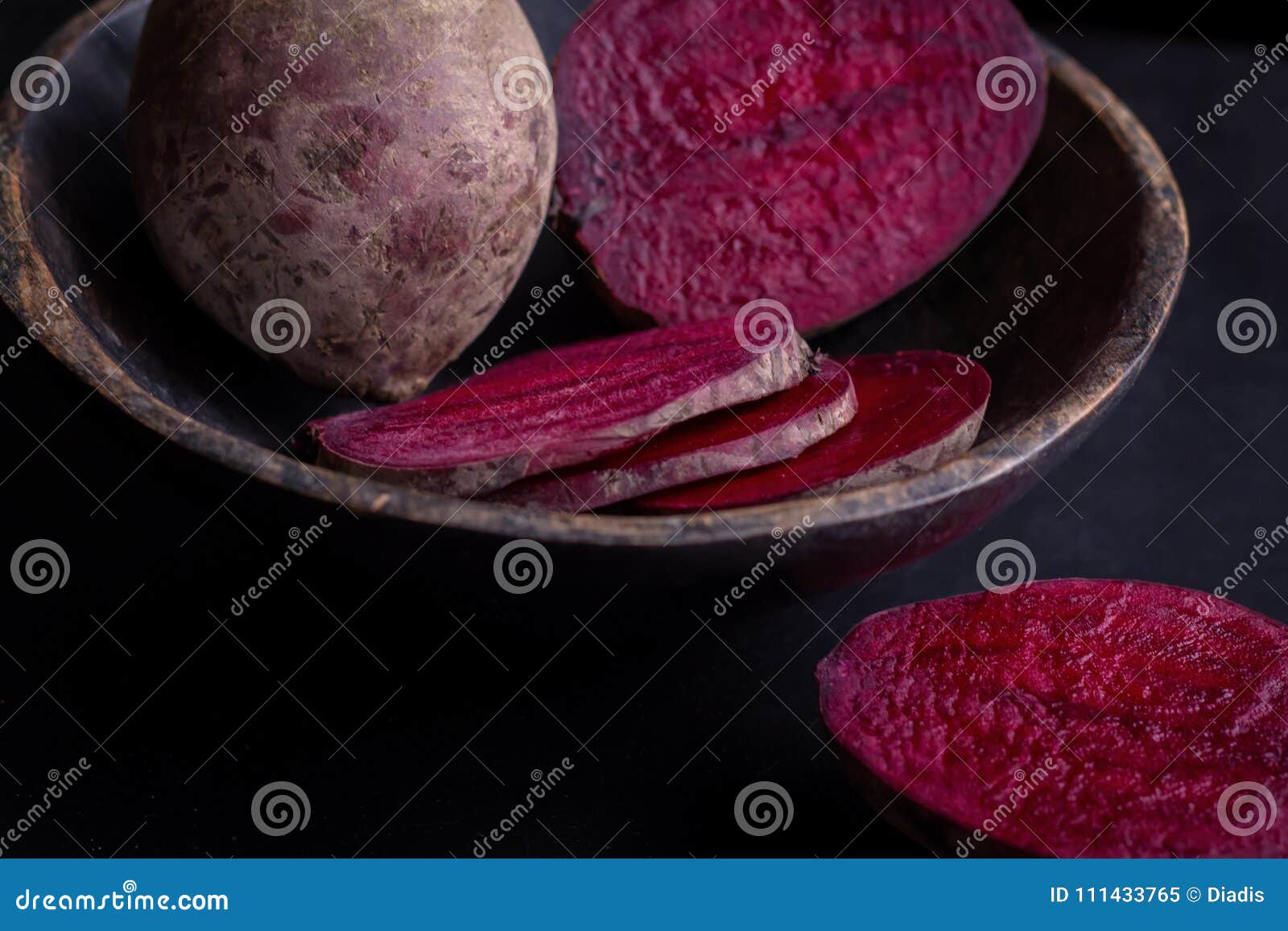 Fresh Beetroot in Rustic Wooden Bowl Still Life Food Stock Image ...