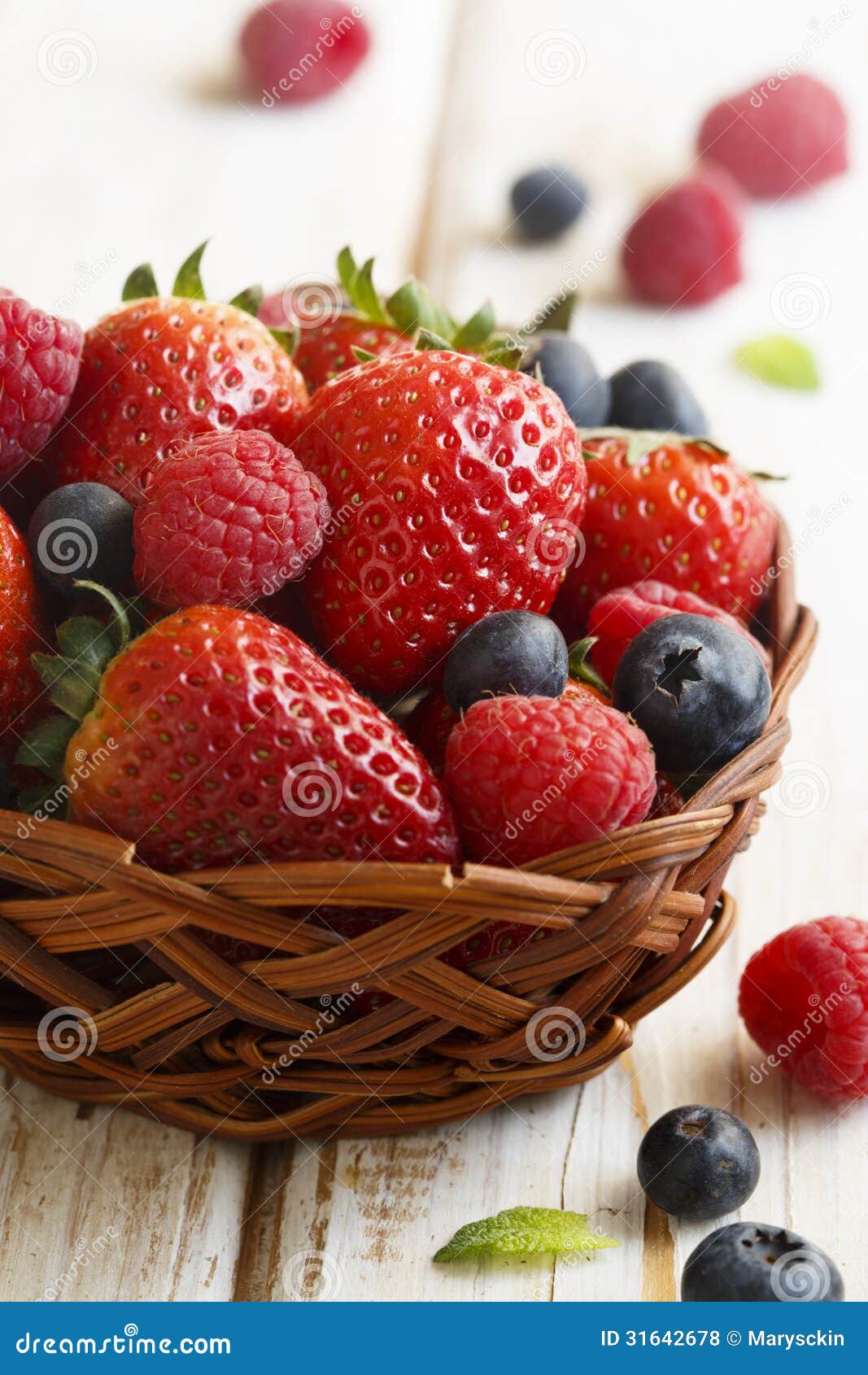 Fresh berries stock photo. Image of meal, basket, food - 31642678