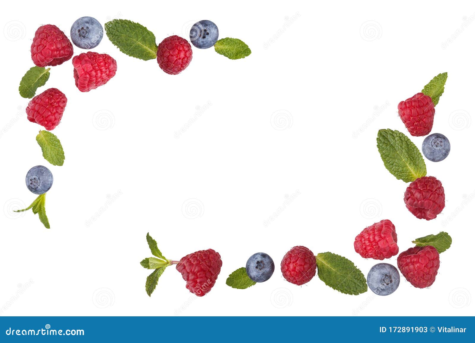 Fresh berries border stock image. Image of berry, ingredient - 172891903