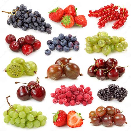 Fresh berries collection stock photo. Image of eating - 14069398