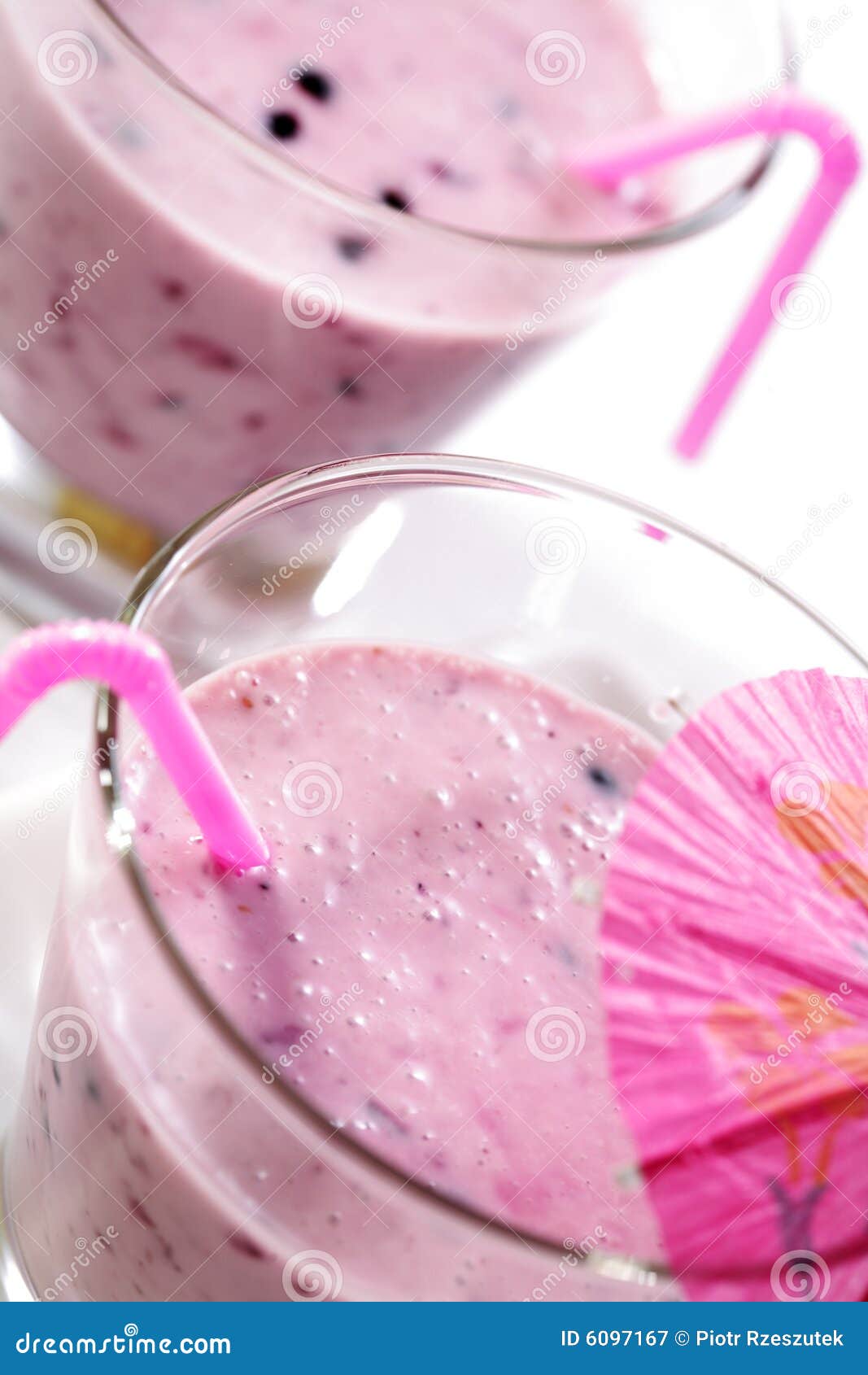 Fresh Berries Fruit Smoothies with Milk Stock Image - Image of ...