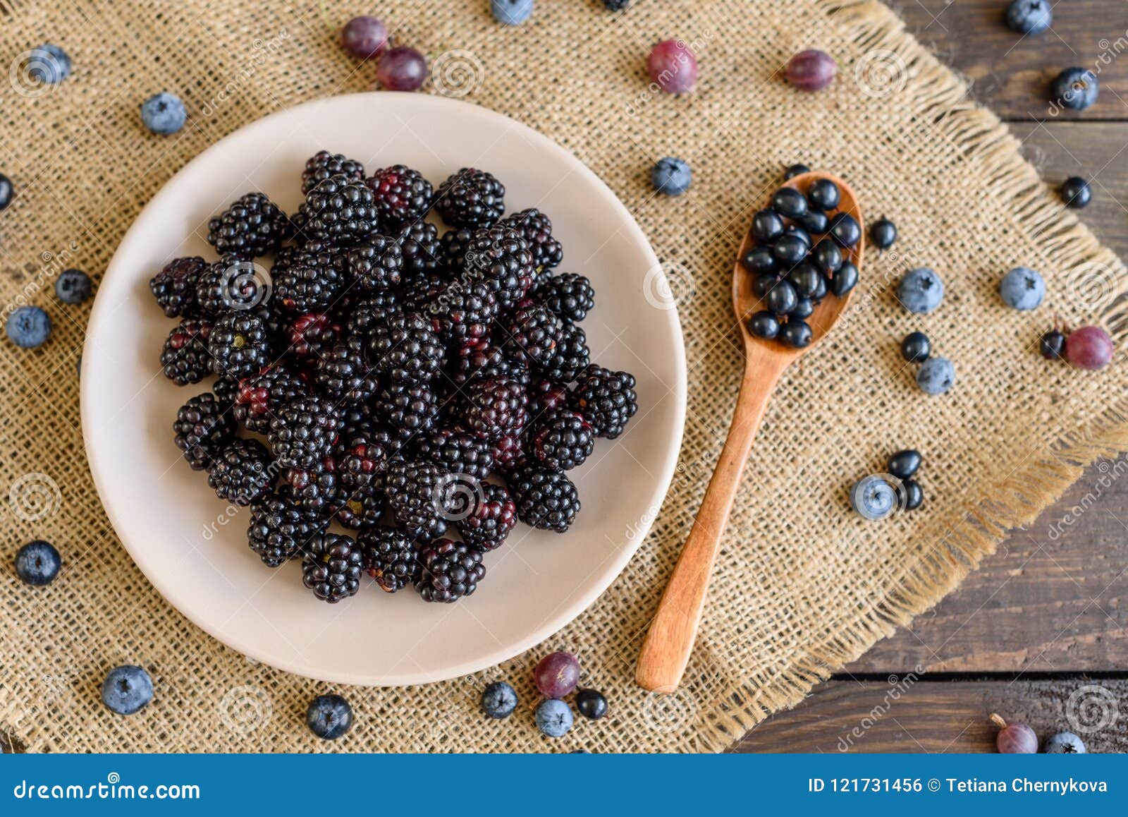 Fresh berries on a plate stock photo. Image of backgrounds - 121731456