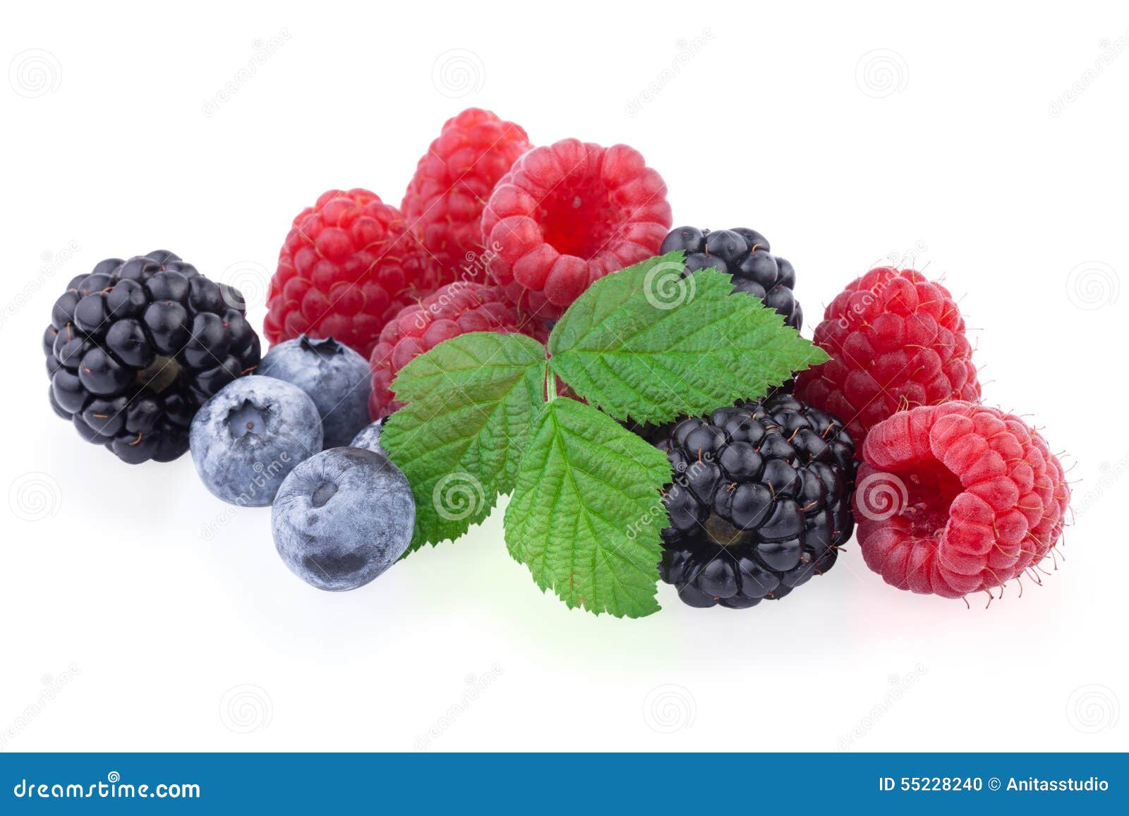 Fresh berry mix stock photo. Image of nature, organic - 55228240