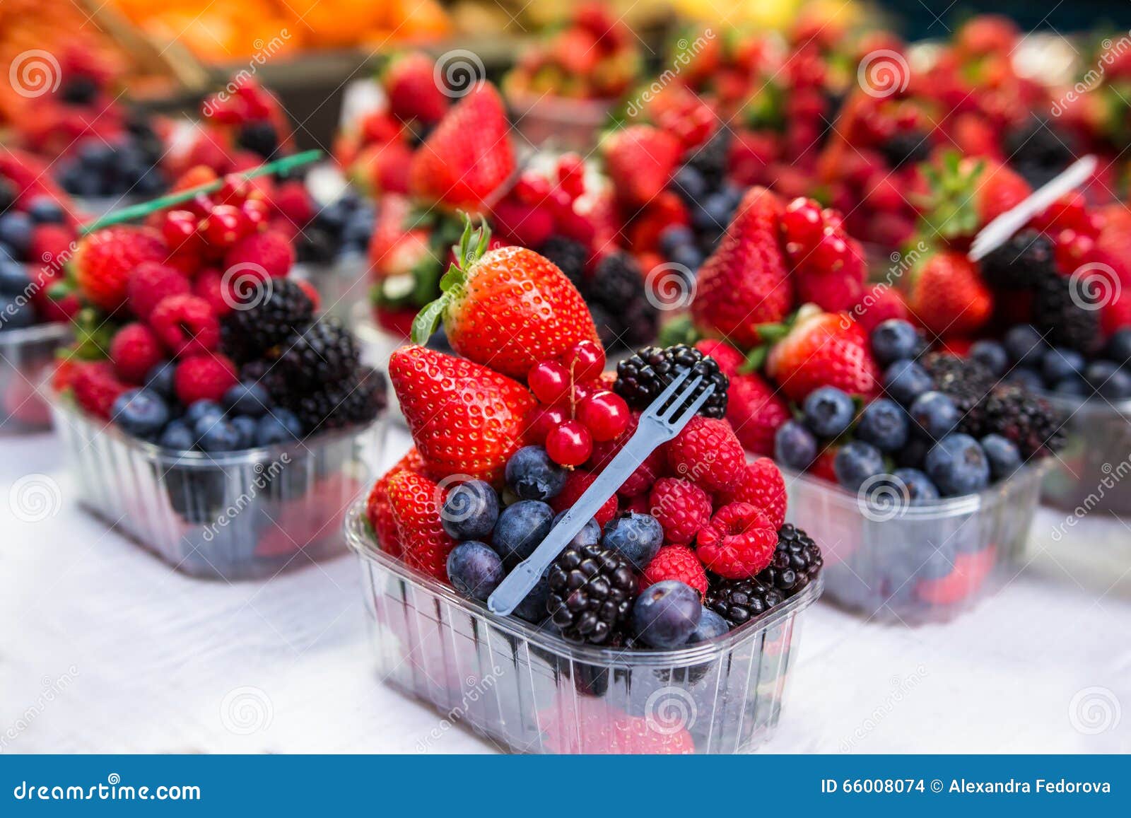 Fresh berry mix stock photo. Image of summer, sweet, salad - 66008074