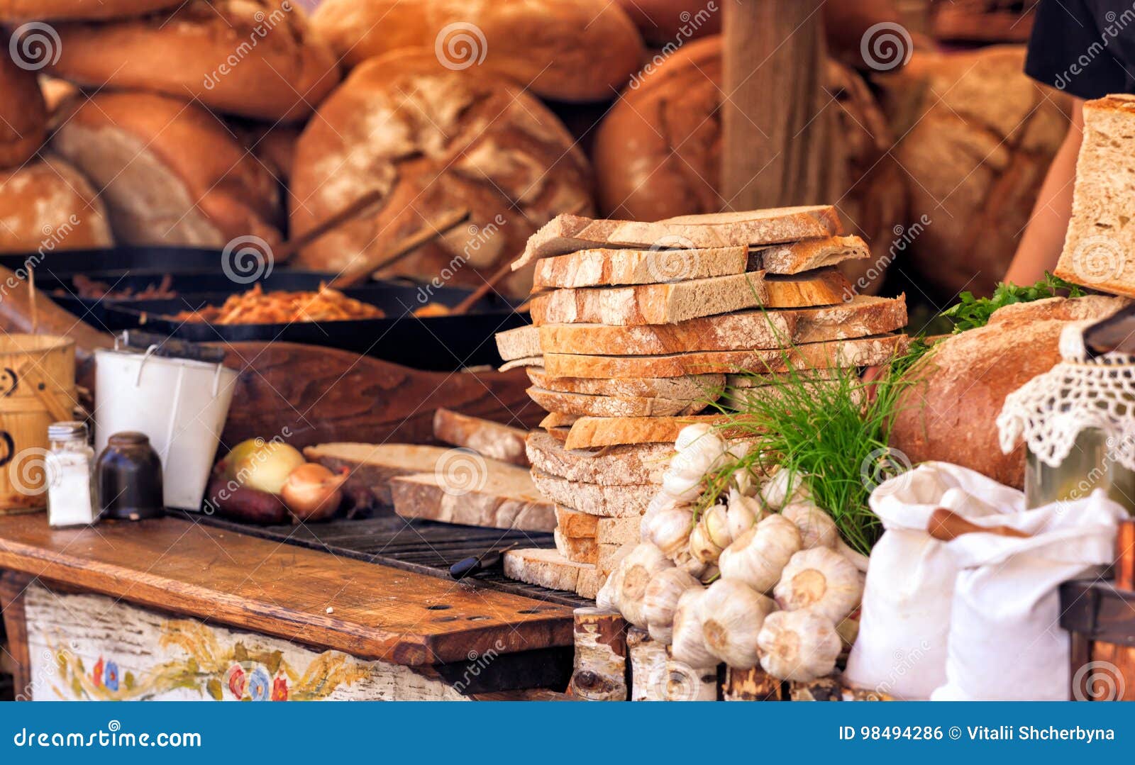 Fresh Big Bread with Crunchy Crust Stock Photo - Image of traditional ...