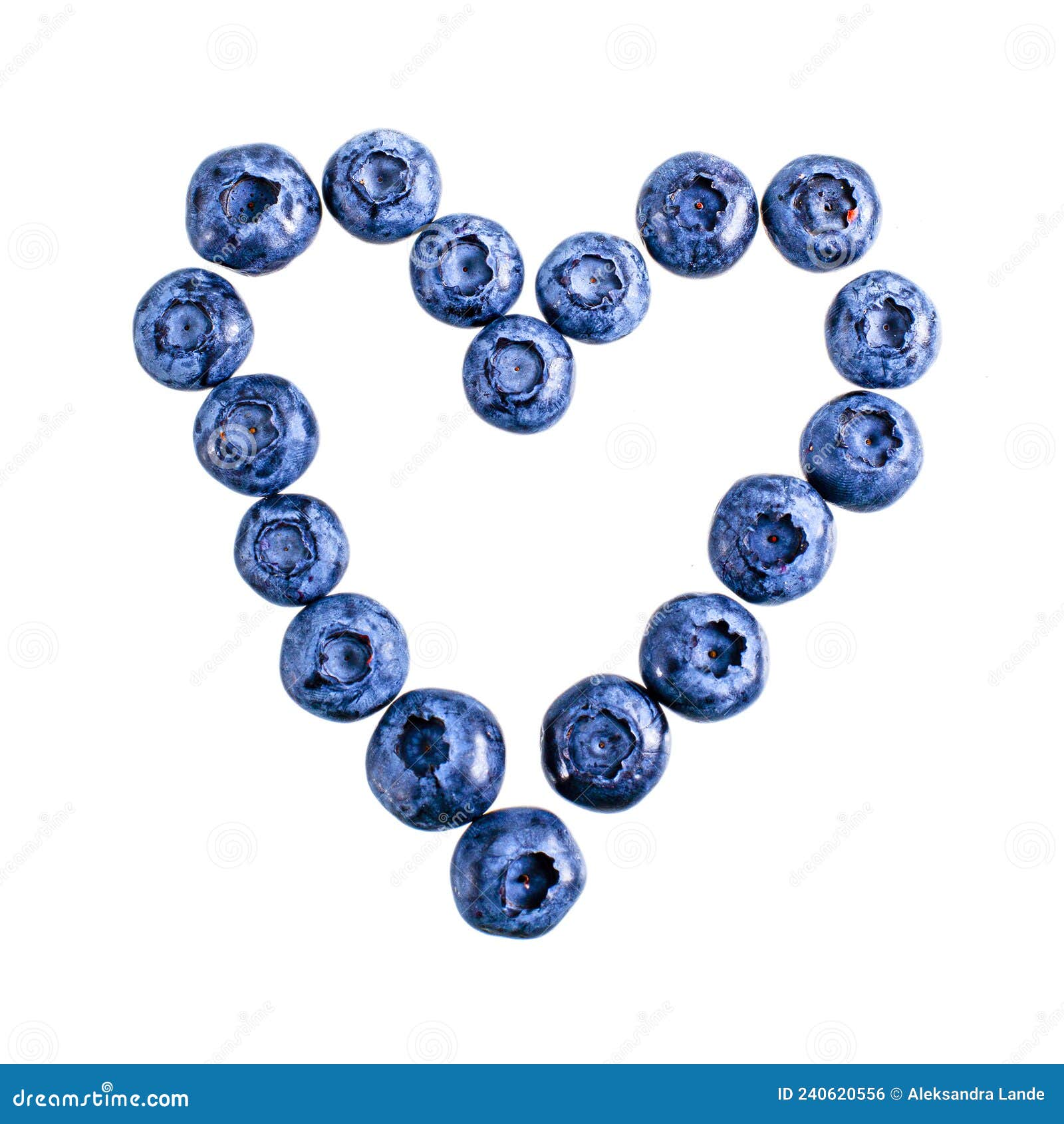 Fresh Blue Blueberry Heart Shape Stock Photo - Image of freshness ...