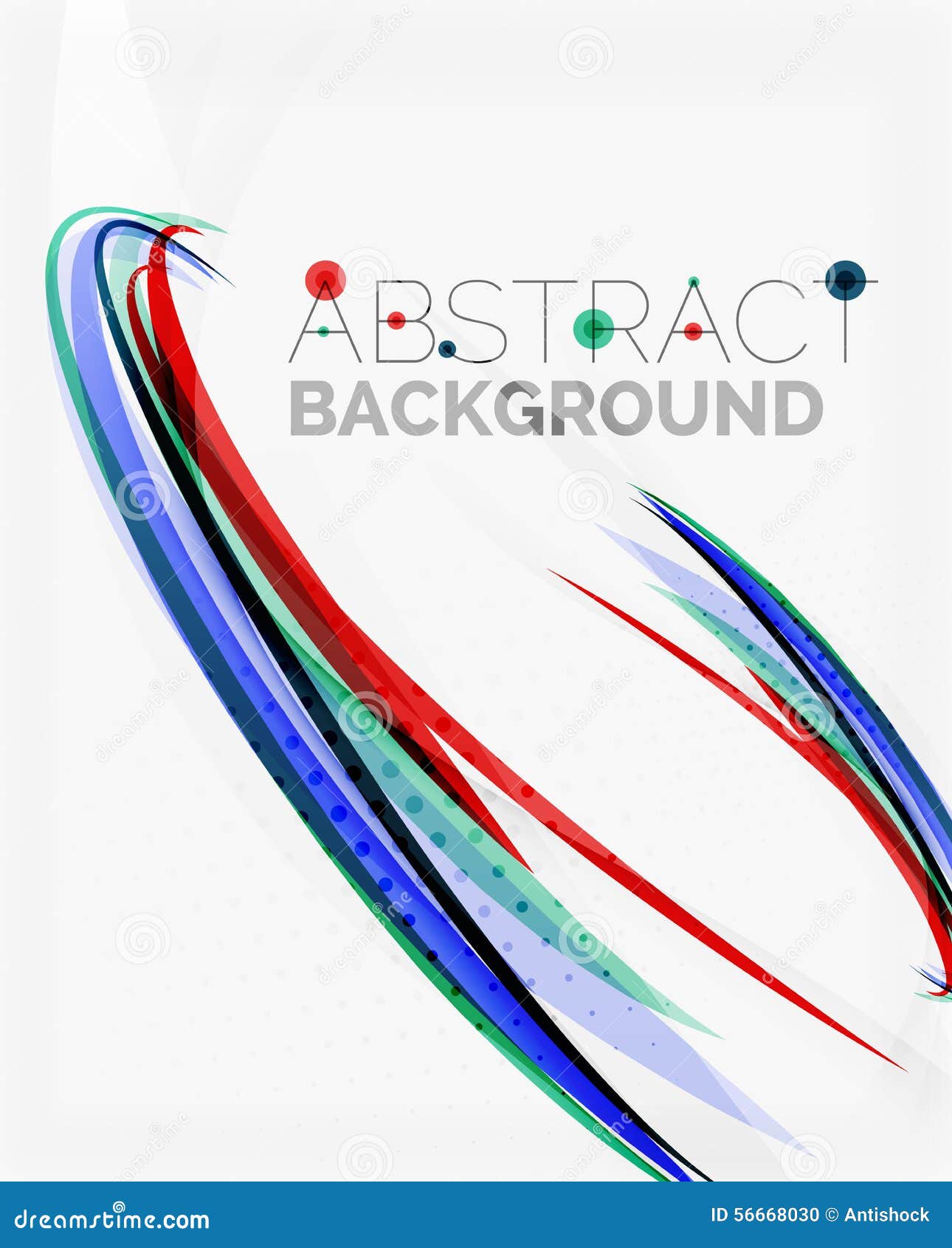 Fresh Blue and Red Wave Line Stock Vector - Illustration of color ...