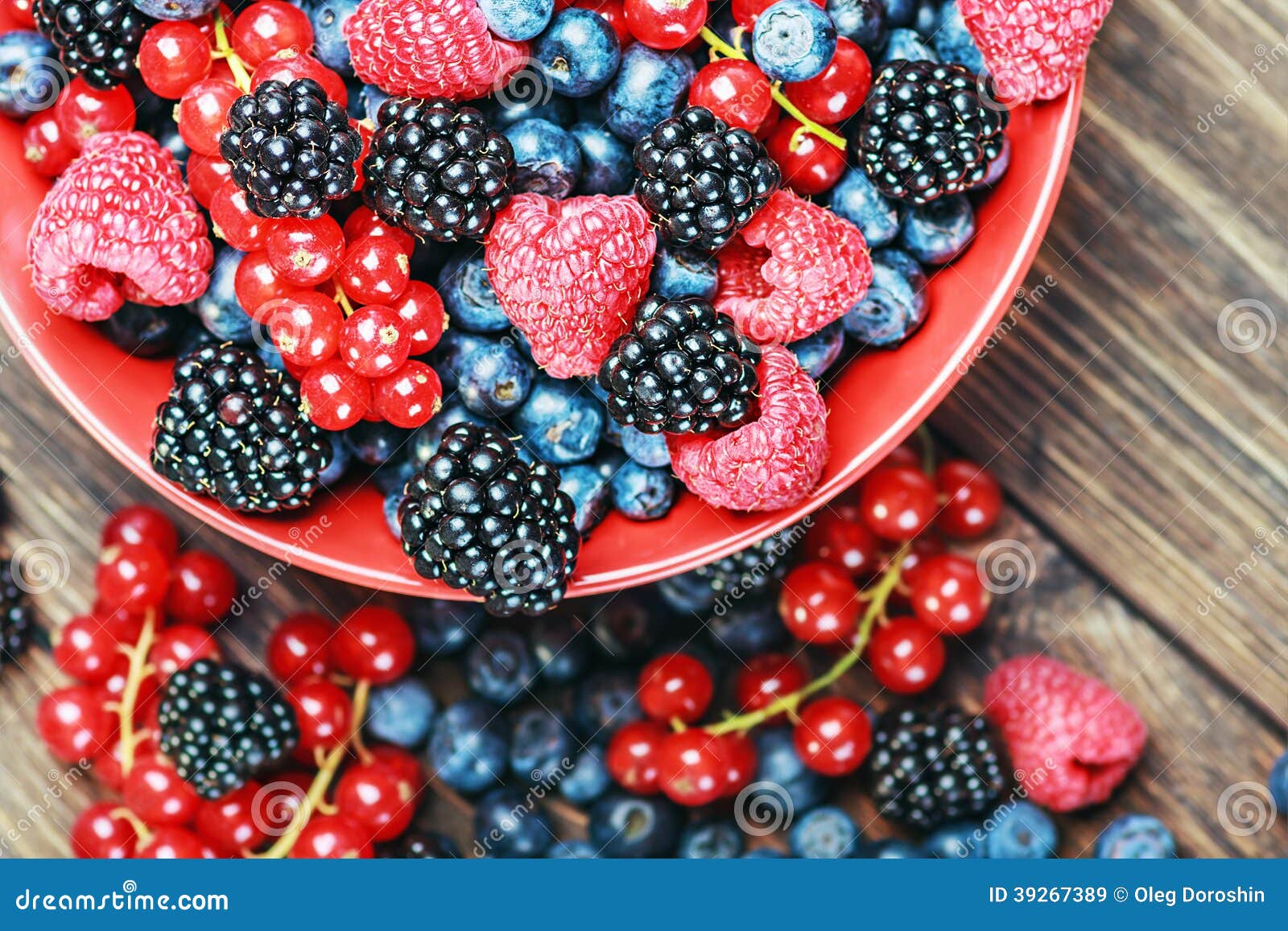 Fresh Blueberries, Currants, Blackberries, Cranberries Stock Image ...