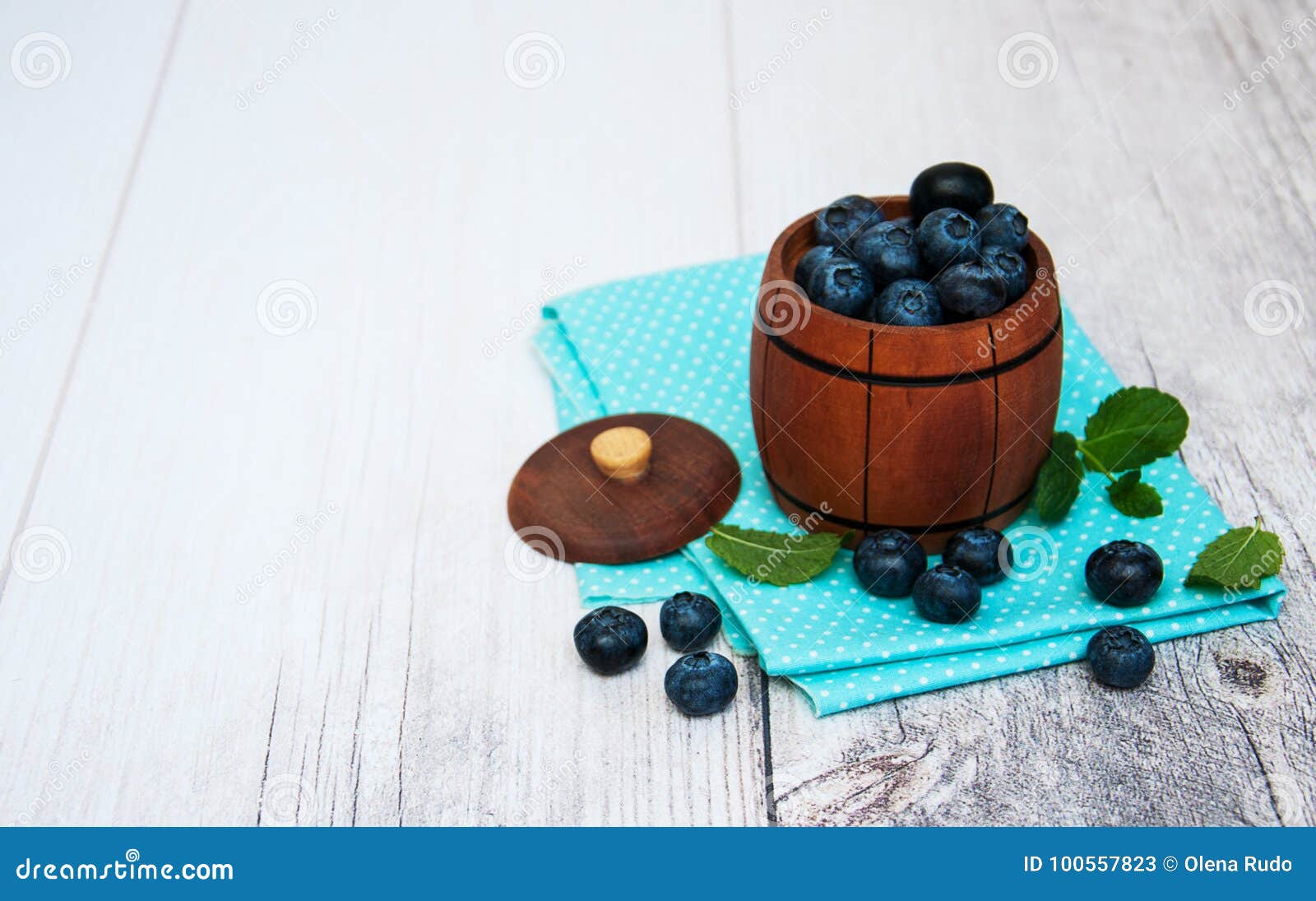Fresh Blueberries on a Table Stock Image - Image of blueberries, crop ...