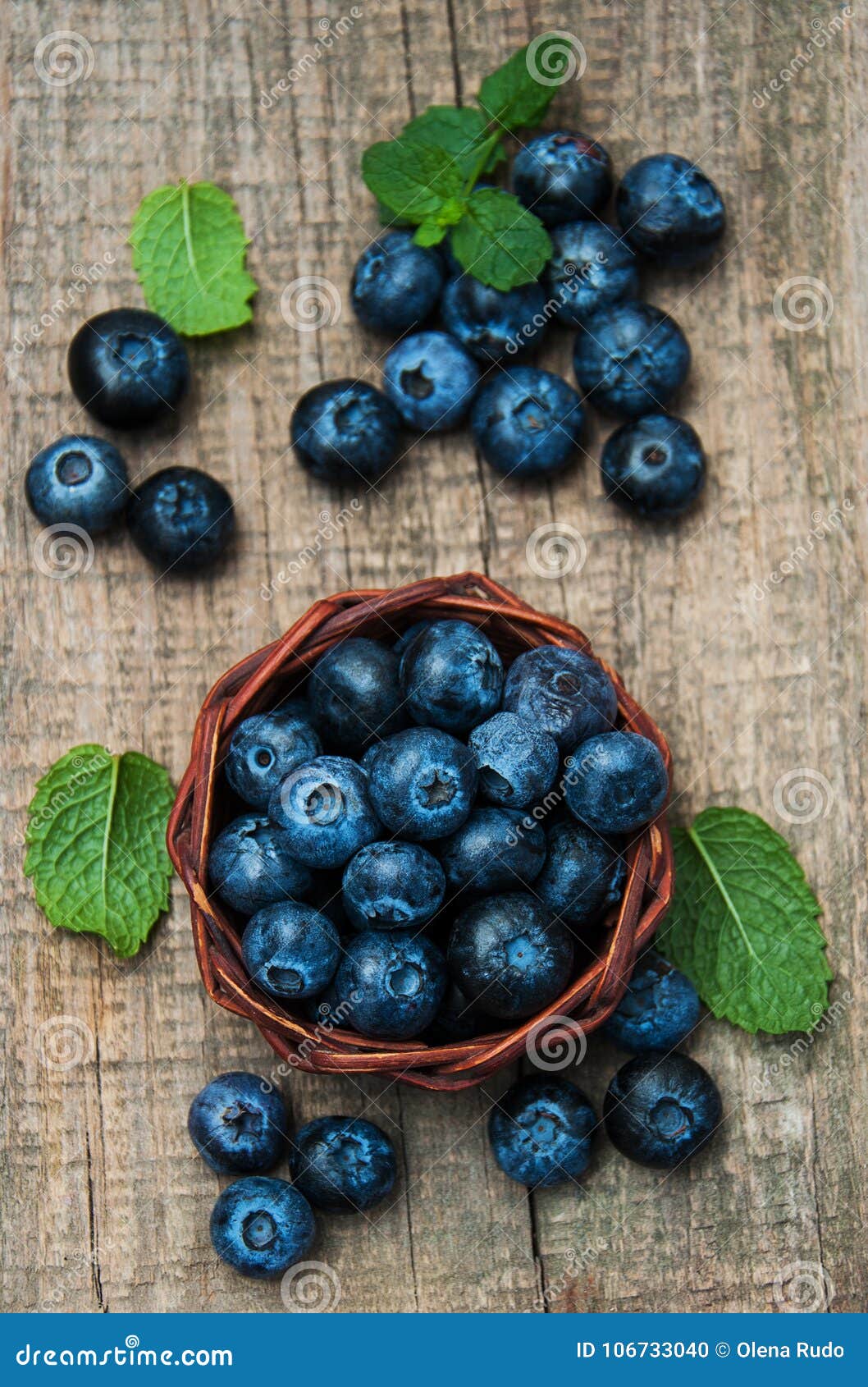 Fresh Blueberries on a Table Stock Photo - Image of juicy, healthy ...