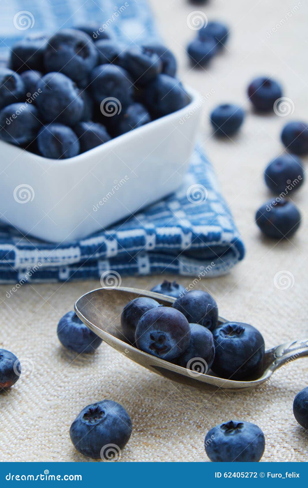 Fresh blueberries on table stock photo. Image of full - 62405272
