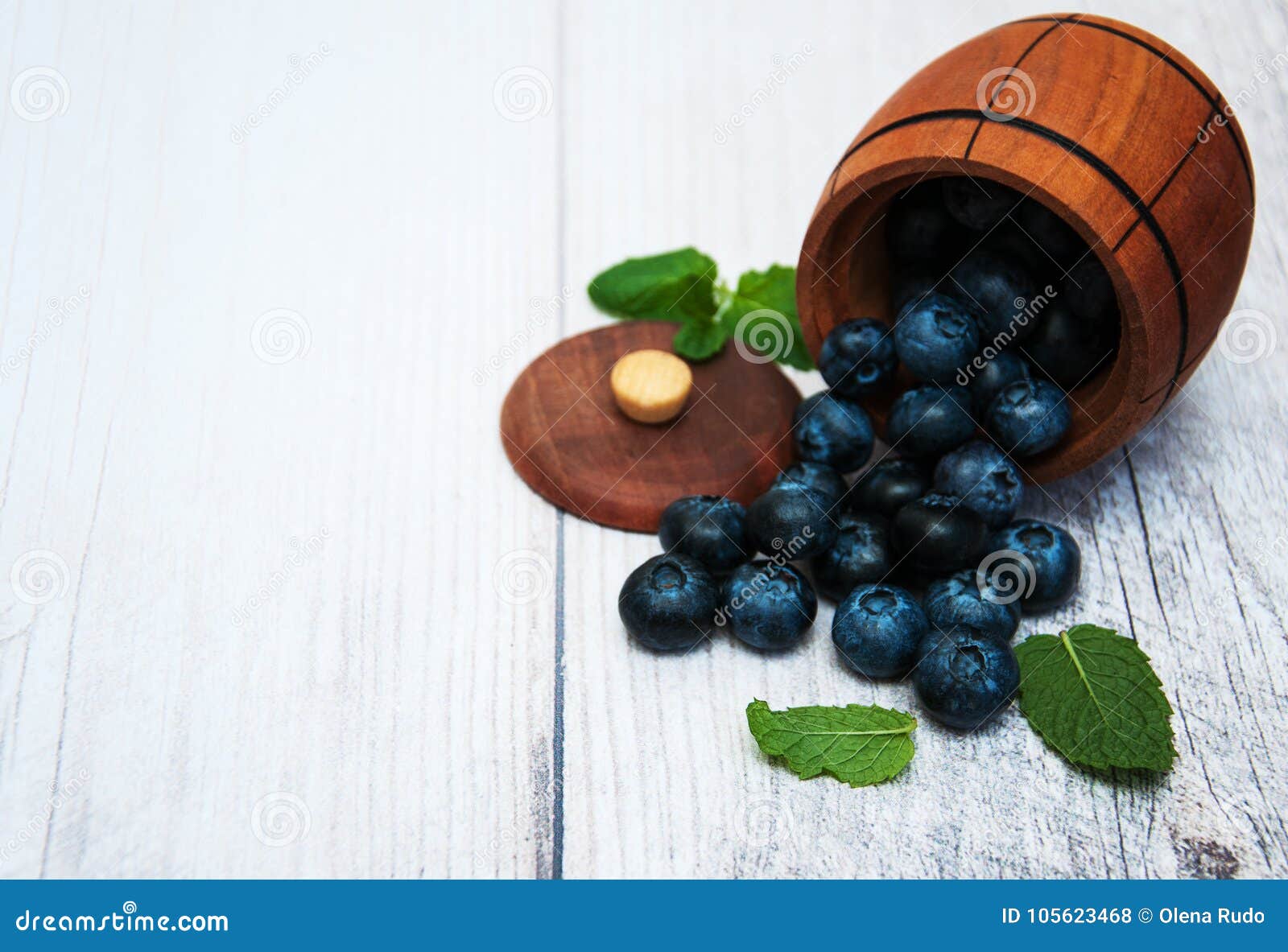 Fresh Blueberries on a Table Stock Photo - Image of eating, nature ...