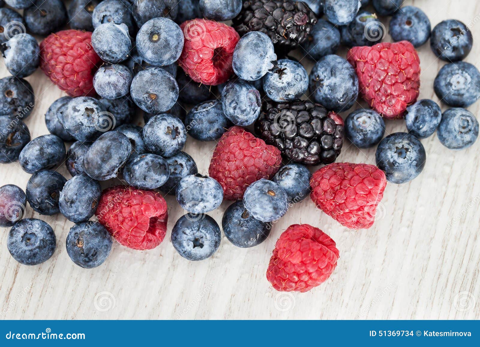 Fresh Blueberry, Blackberry and Raspberry Stock Photo - Image of ...