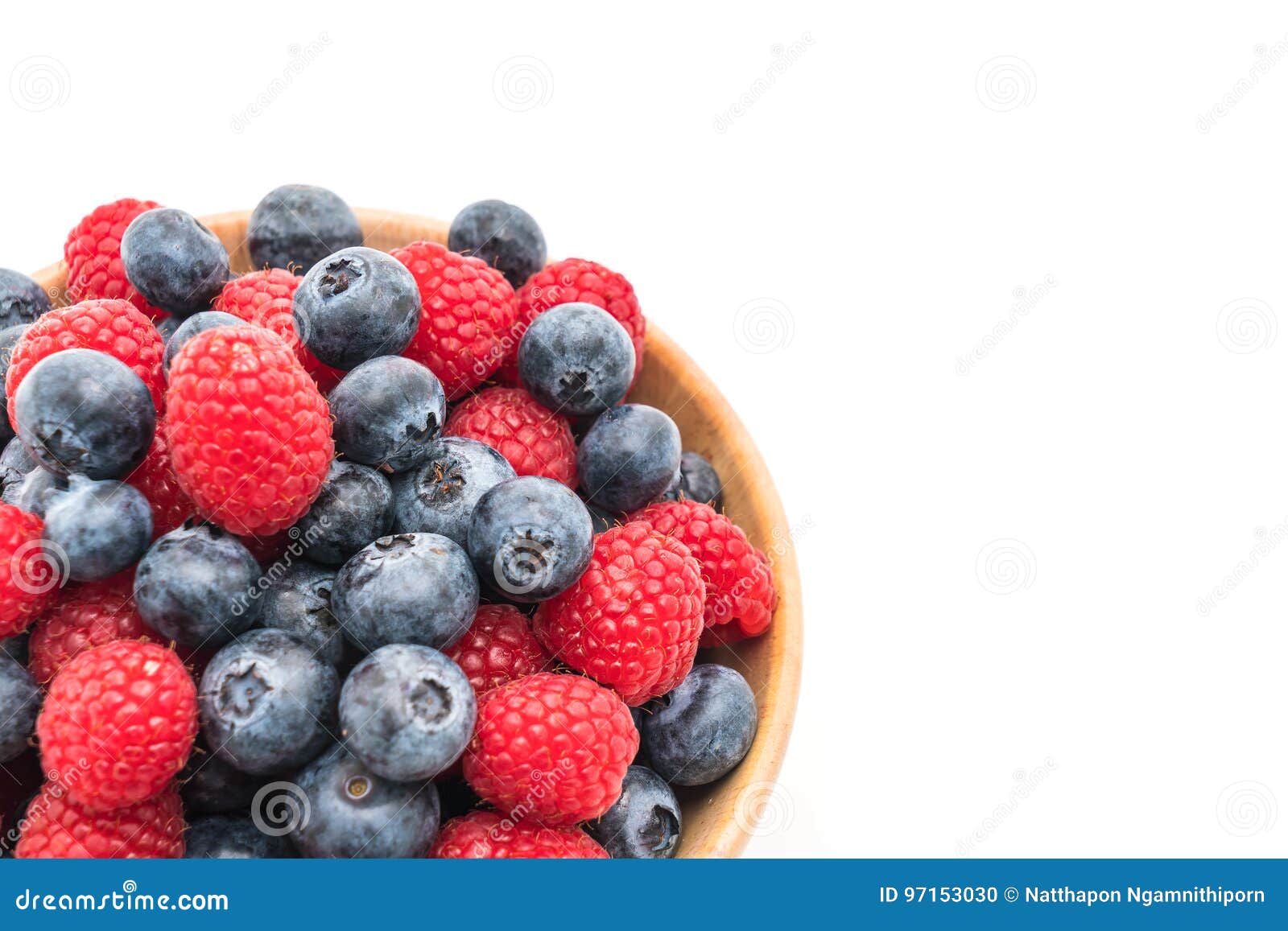Fresh Blueberry and Rasberry on White Stock Photo - Image of dessert ...