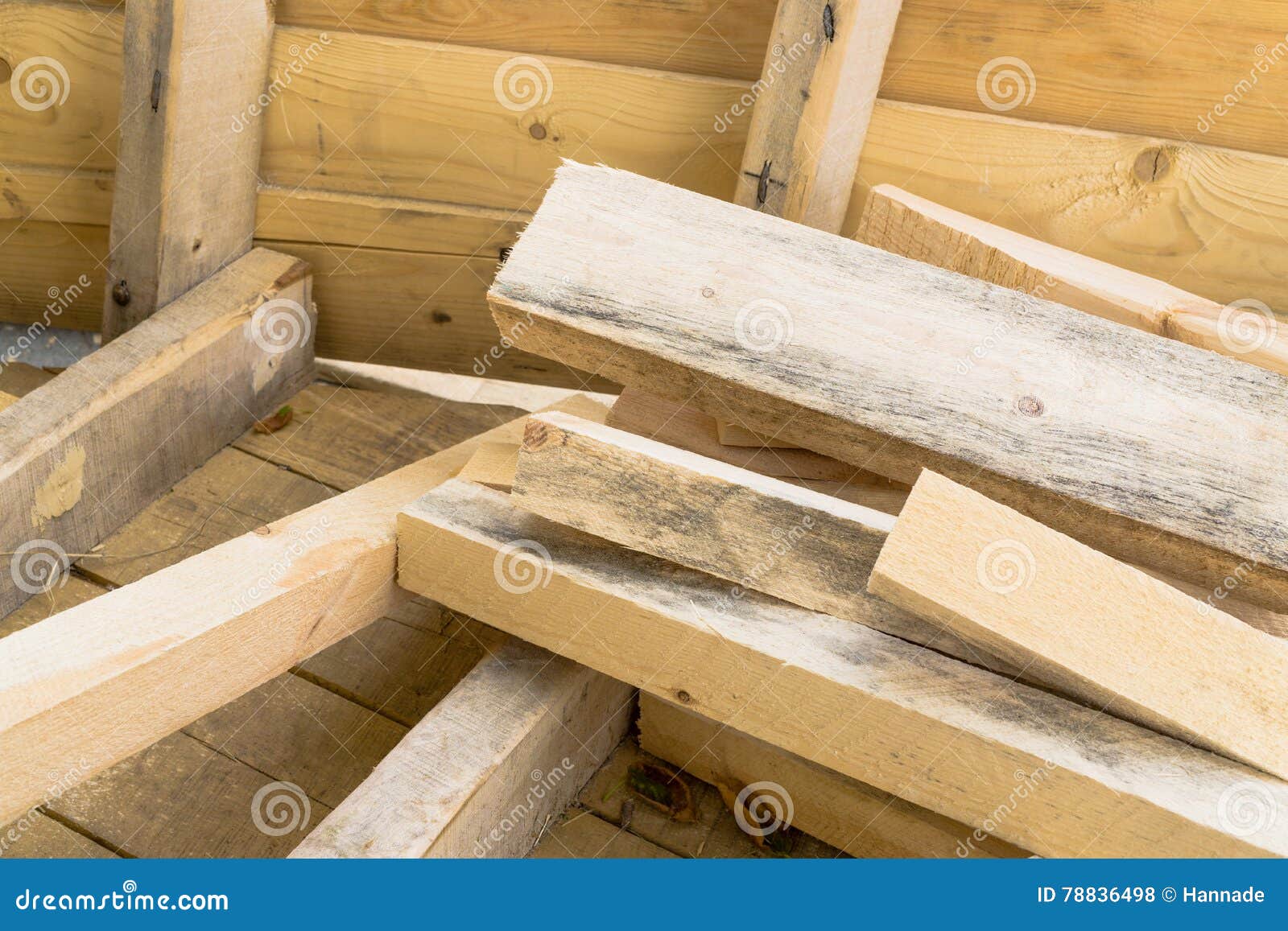 Fresh Boards and Wood Shavings Stock Photo - Image of carpentry ...