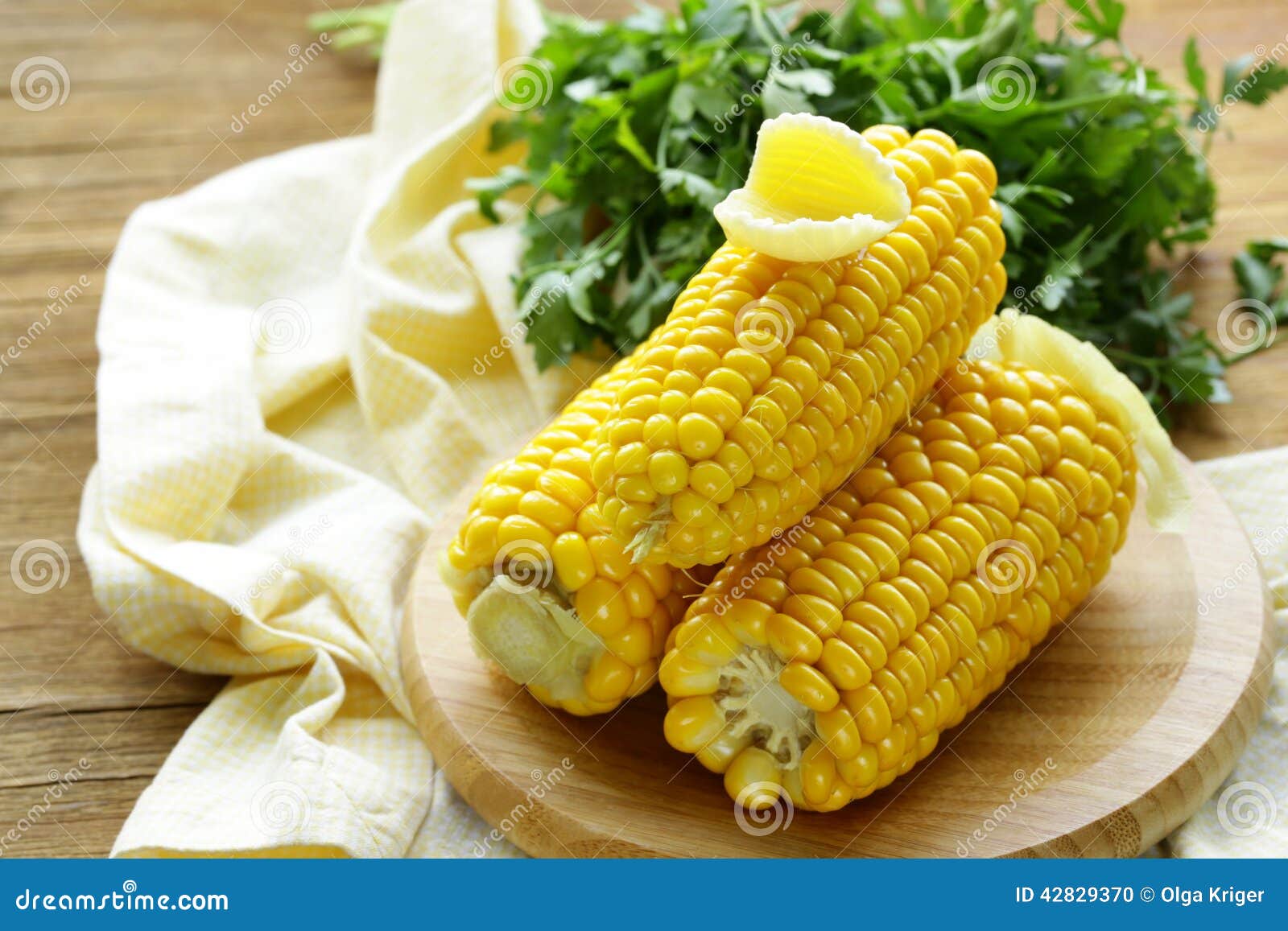 Fresh boiled cob corn stock photo. Image of food, maize - 42829370